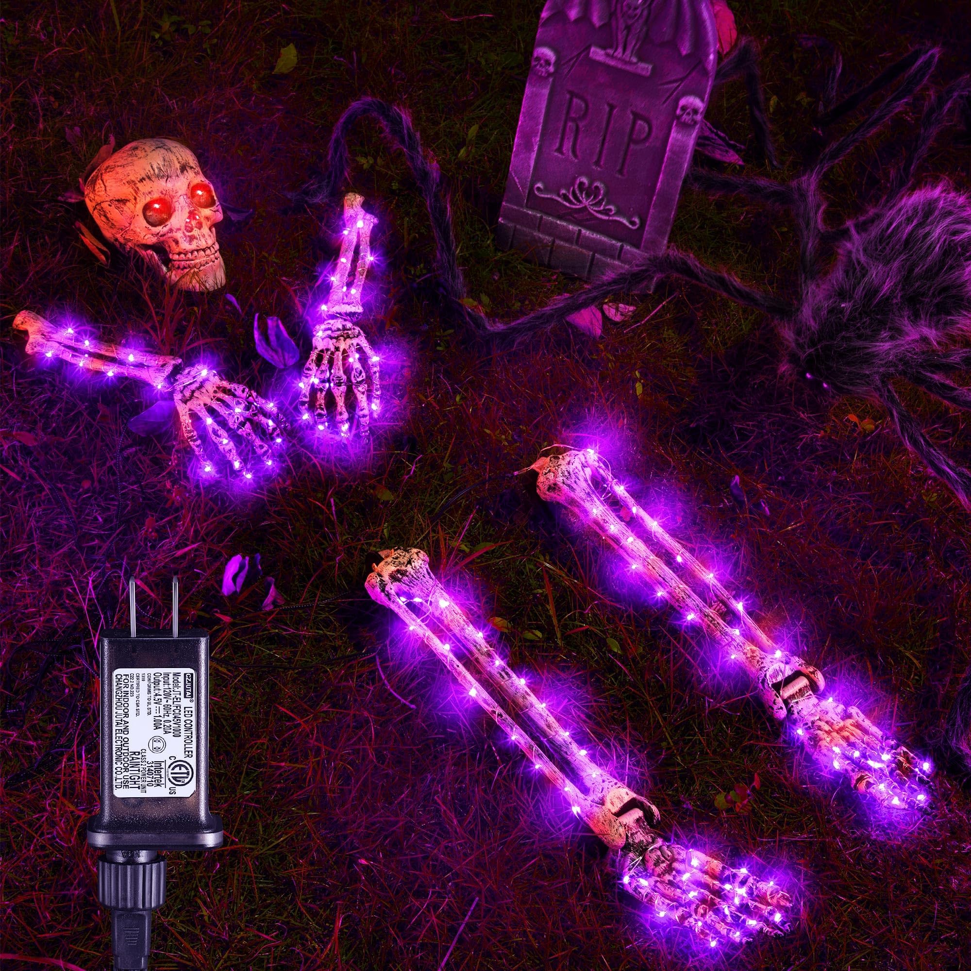 Amazon.com: Halloween Skeleton Yard Decoration, Graveyard Decorations ...