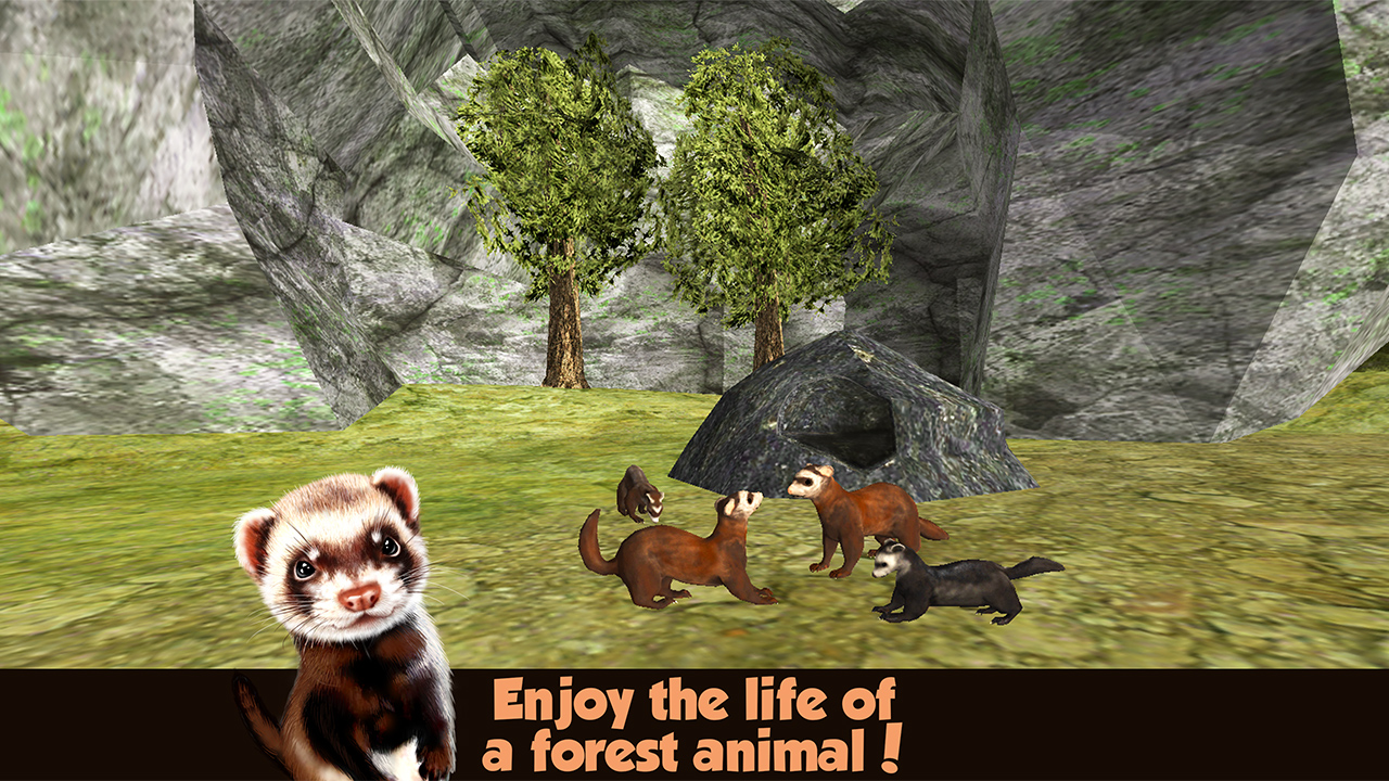 Forest Ferret Survival Simulator 3D: Wildlife Animal Weasel Game - App ...