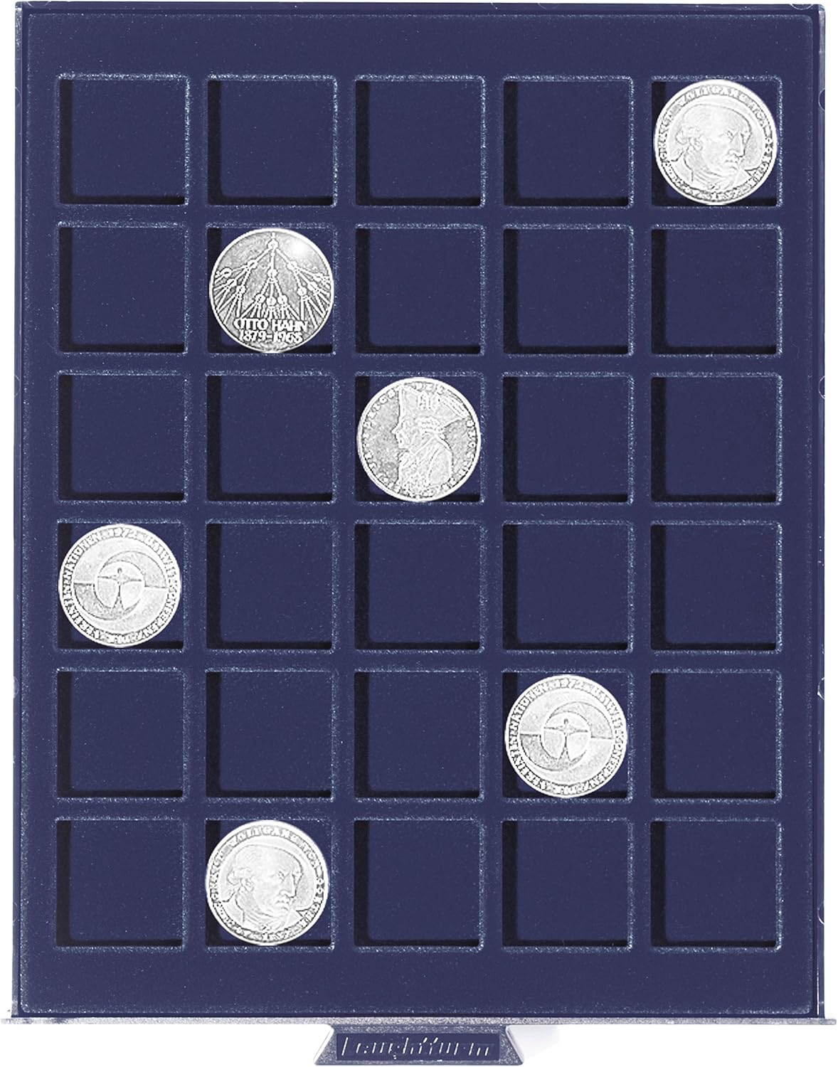 Lighthouse coin box SMART, with 30 square compartments up to 33 mm Ø ...