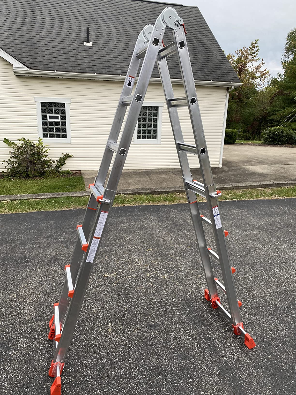 $30/mo - Finance Soctone Ladder, A Frame 4 Step Ladder Extension Ladder ...