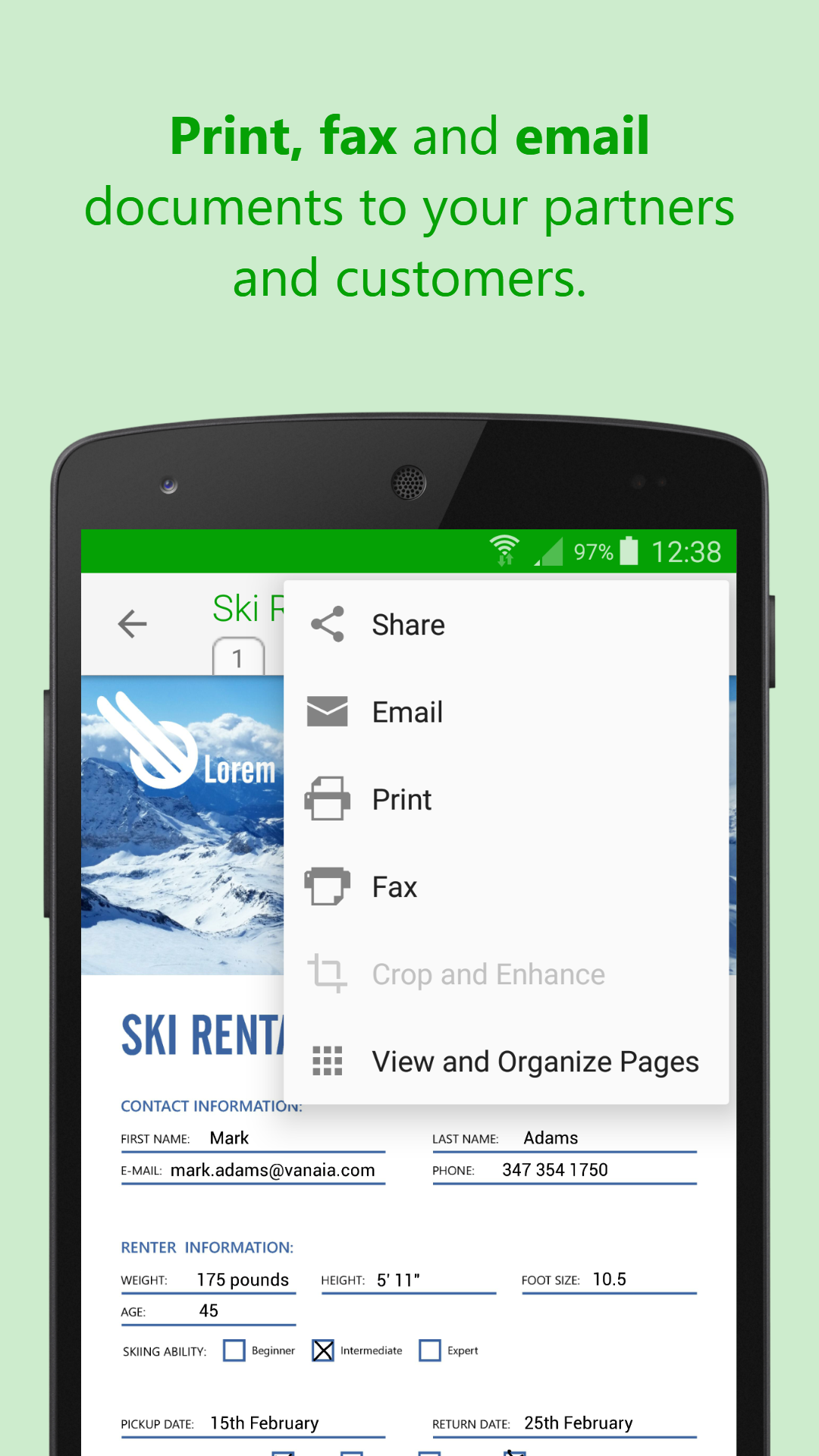 ScanWritr: scan documents, PDF editor, fax - App on Amazon Appstore