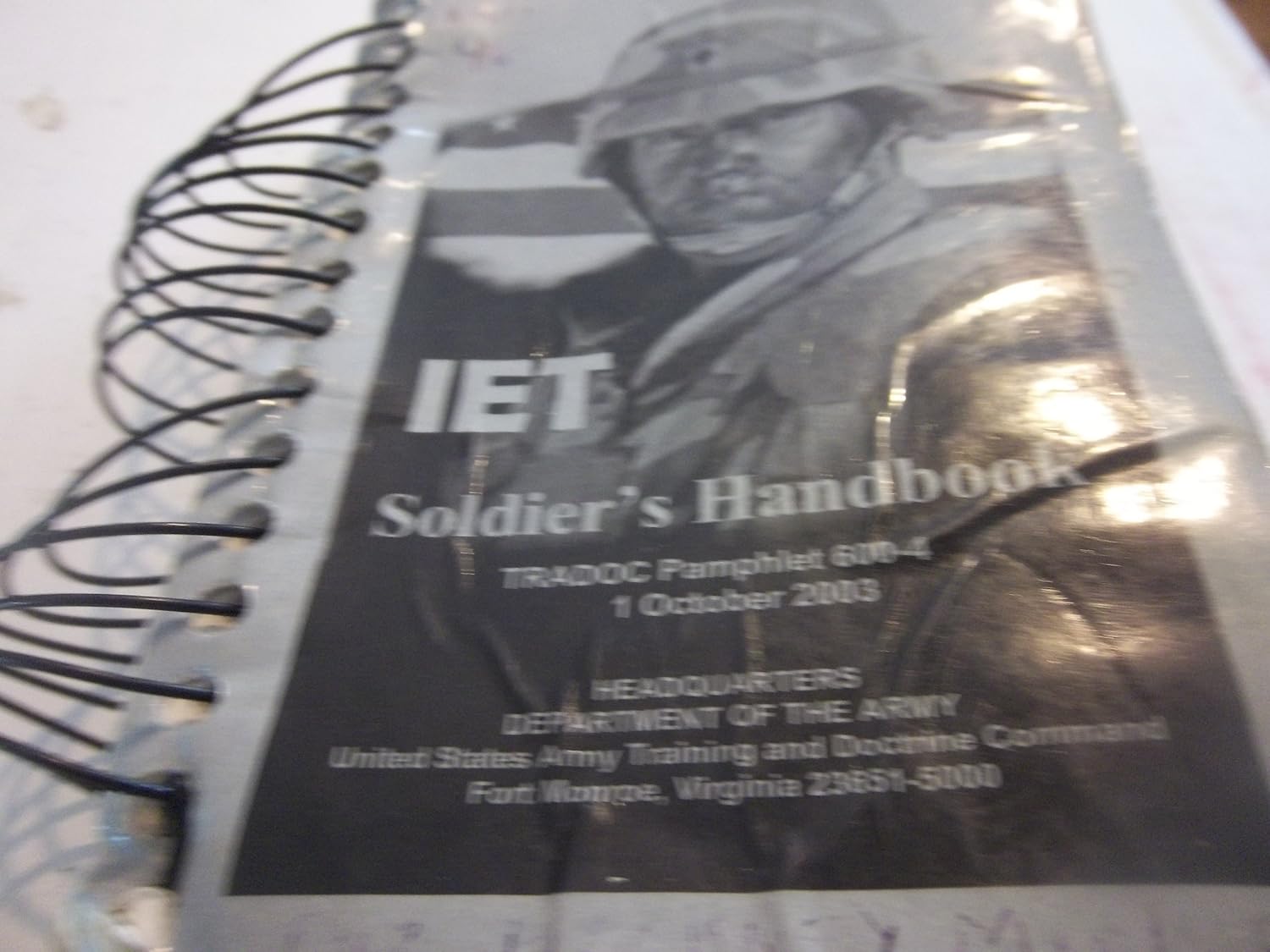 I E T SOLDIER'S HANDBOOK TRADOC PAMPHLET 600-4.: Department of the Army ...