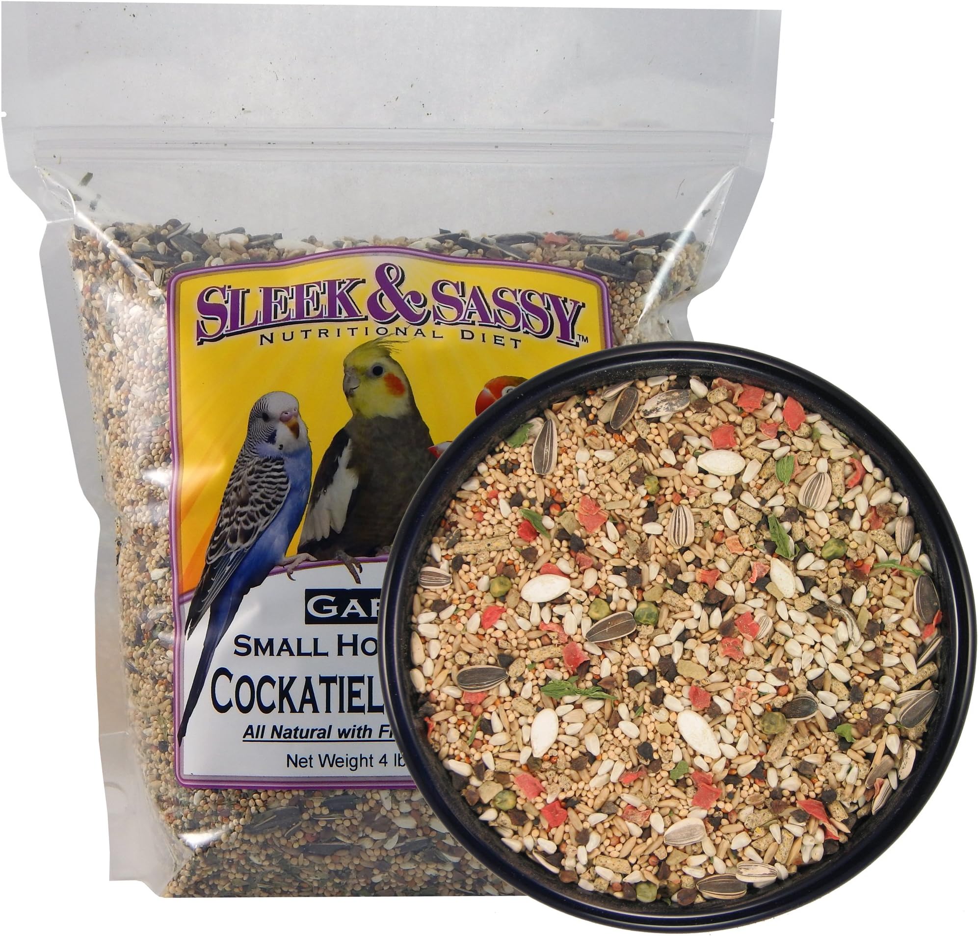 Amazon.com : SLEEK & SASSY Garden Small Hookbill Bird Food for ...