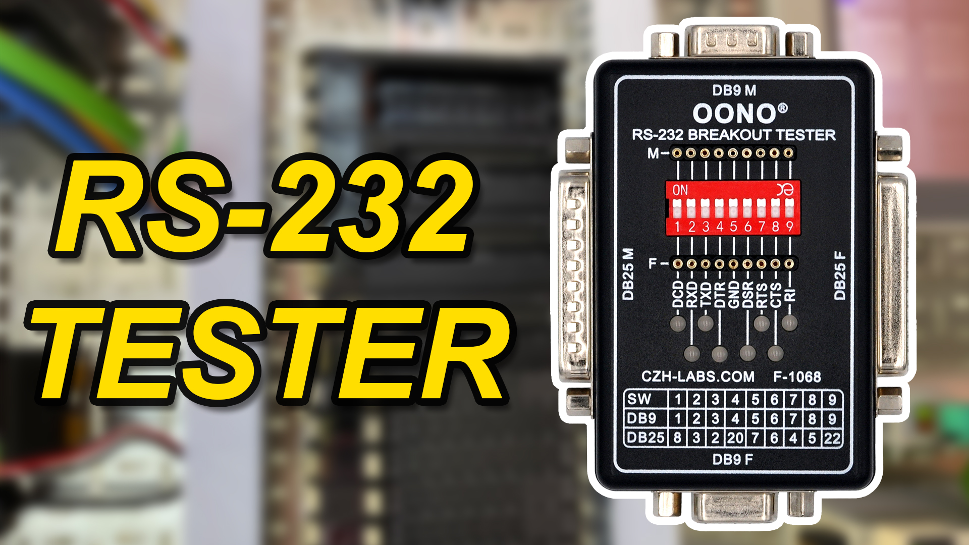 Watch RS232 Breakout Tester LED Monitor Module, DB9M/F x DB25M/F ...