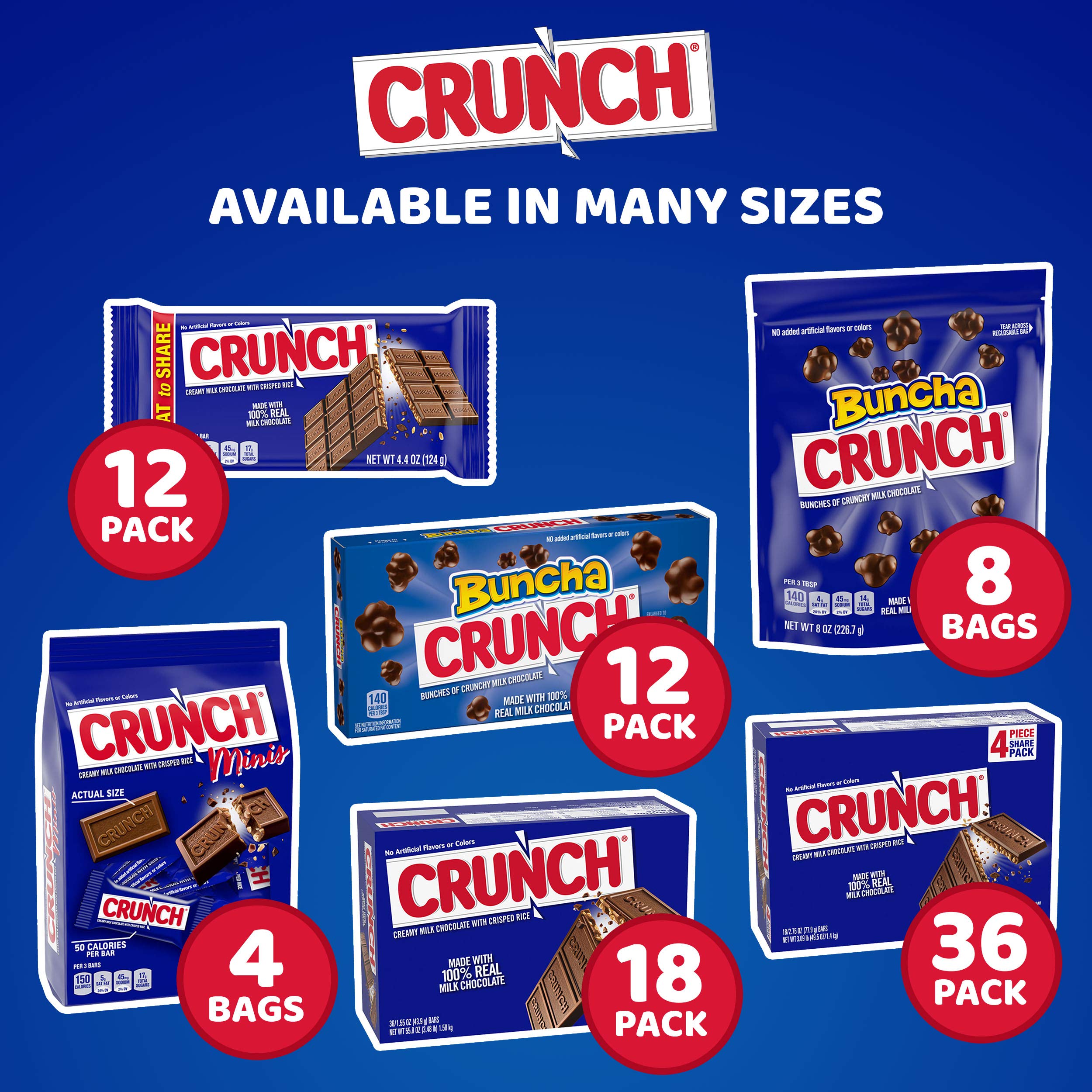 Crunch 100% Real Milk Chocola...B001RN8MGI | Encarguelo.com
