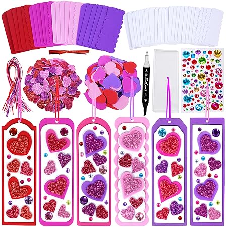 Amazon.com: JOYIN Valentines Day Craft Gift Set with 100 Heart Doilies ...