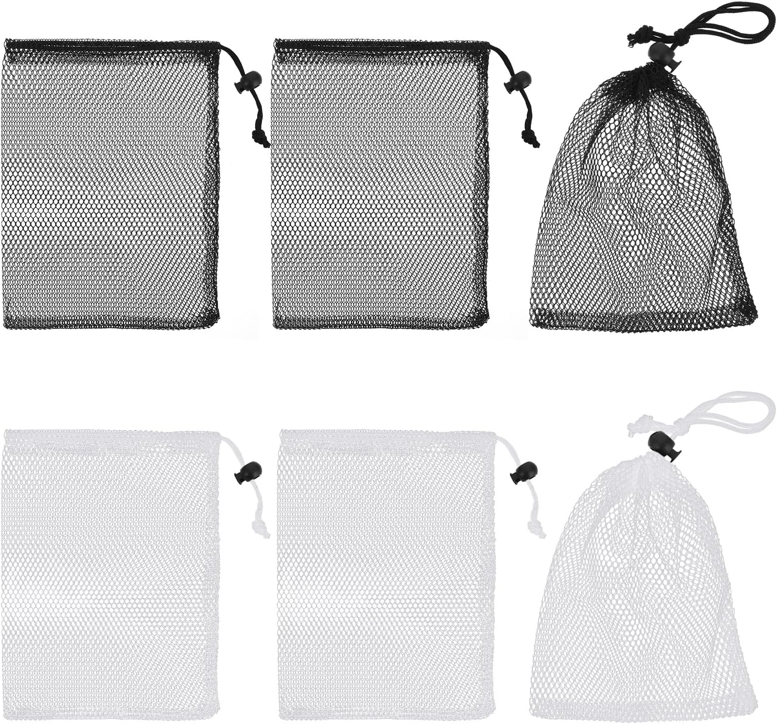 Amazon.com: 6PCS Small Mesh Drawstring Bags, 7.87 × 5.9 Inch Nylon Mesh ...