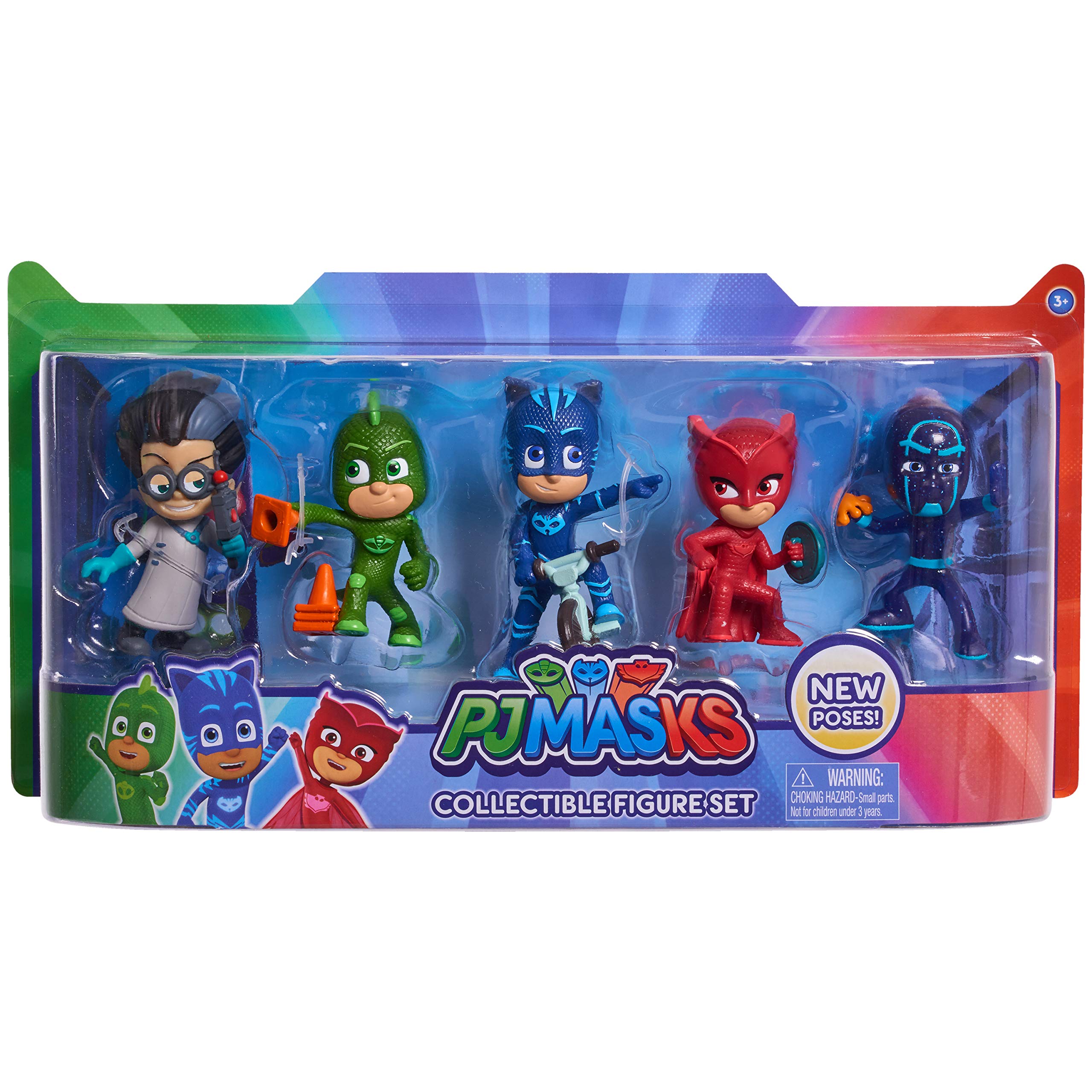 PJ Masks Just Play Collectible 5-Piece Figure Set,Catboy, Owlette ...