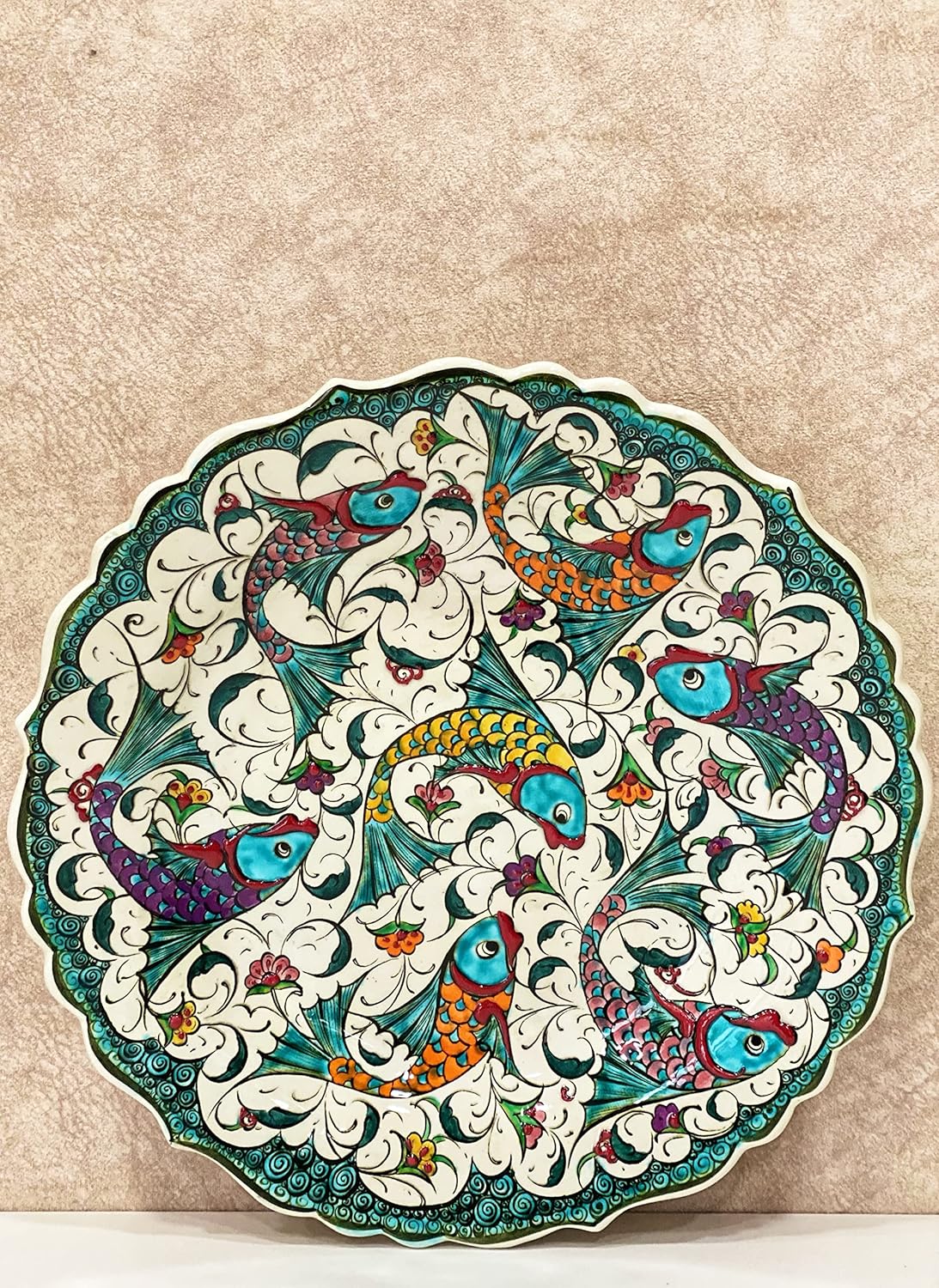 Amazon.com: IstanbulArtWorkshop 12'' Turkish Ceramic Wall Plate ...