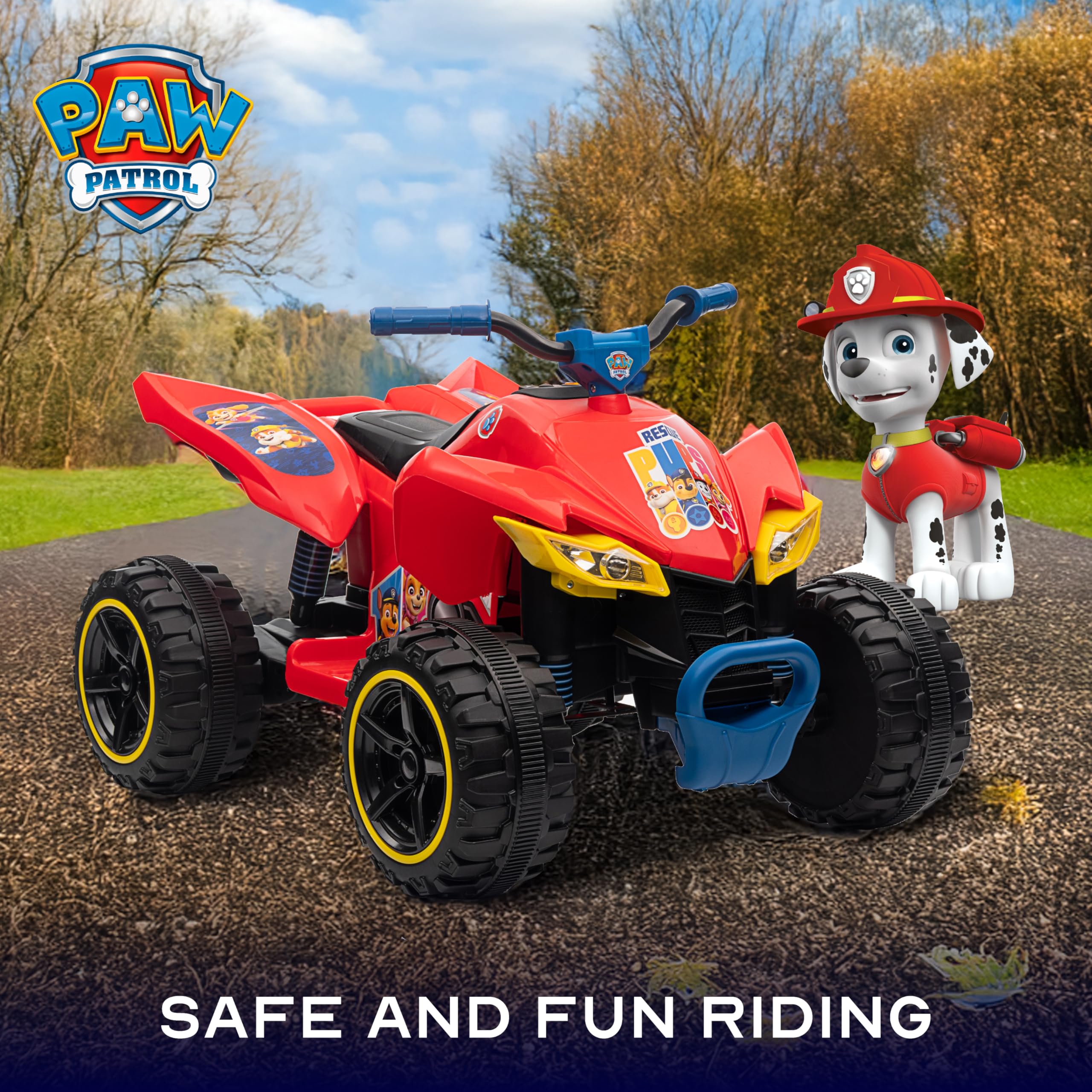 Snapklik.com : Paw Patrol - 12V ATV Ride On Toy, Adventure-Ready ...