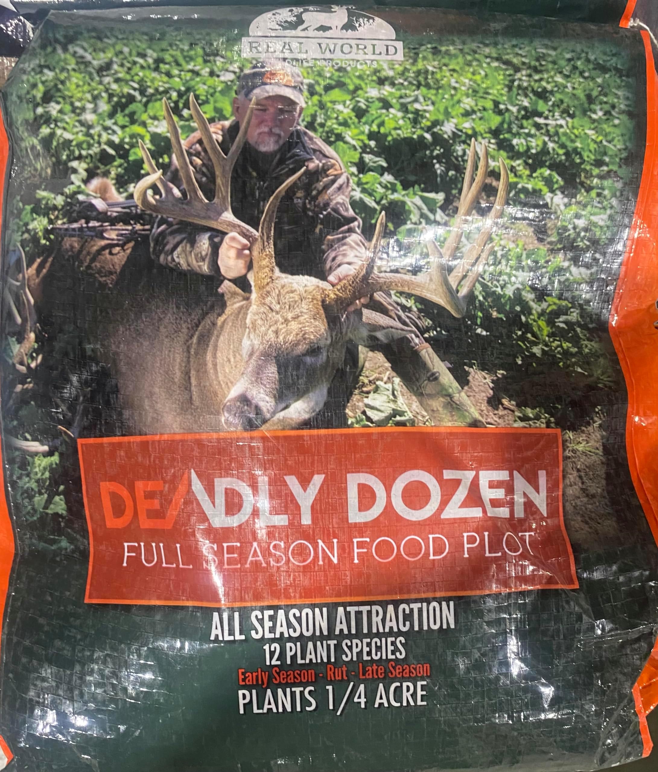 Amazon.com: Real World Deadly Dozen Food Plot Seed 12.5 lbs : Sports ...