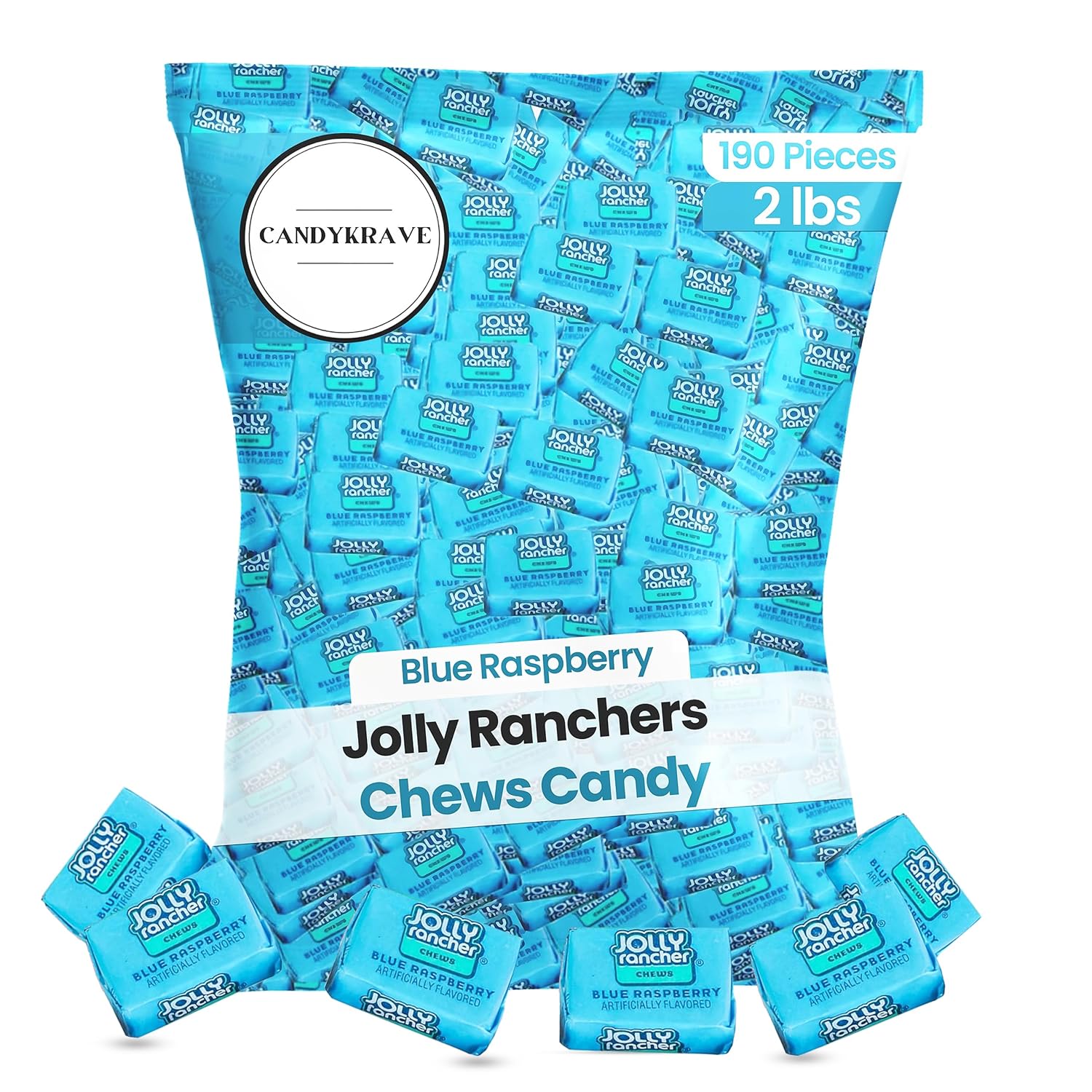 Amazon.com: Jolly Rancherss Chews Candy - Blue Raspberry Flavor - 190 ...