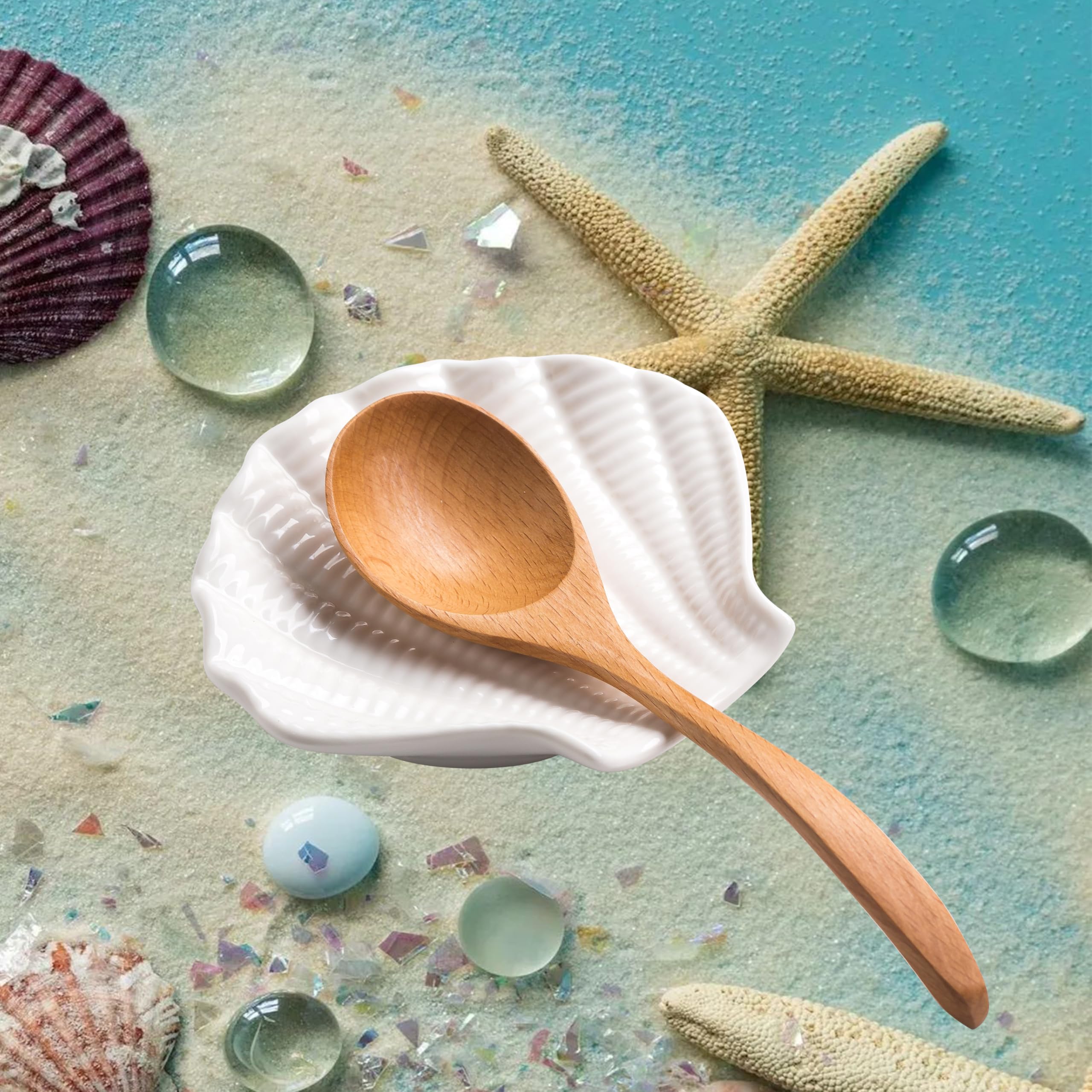 Amazon.com: Spoon Rest for Stove Top, 5 inch Coastal Spoon Holder for ...