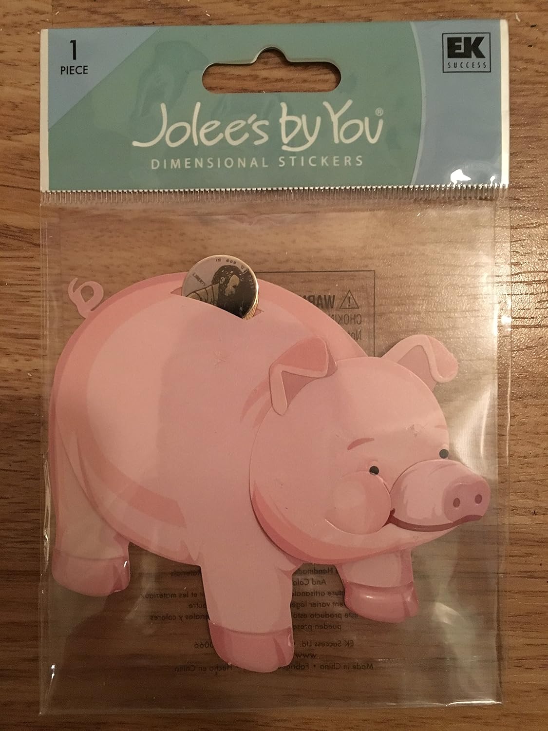 Amazon.com: JOLEES by You Stickers, Piggy Bank : Toys & Games
