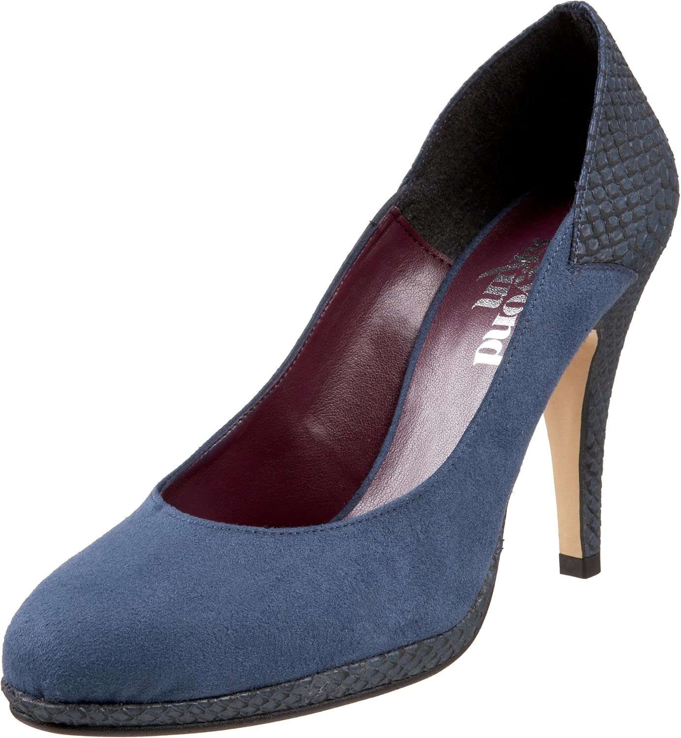 Amazon.com | Beyond Skin Women's Sublime Pump,Navy Suede/Navy,36 EU | Pumps