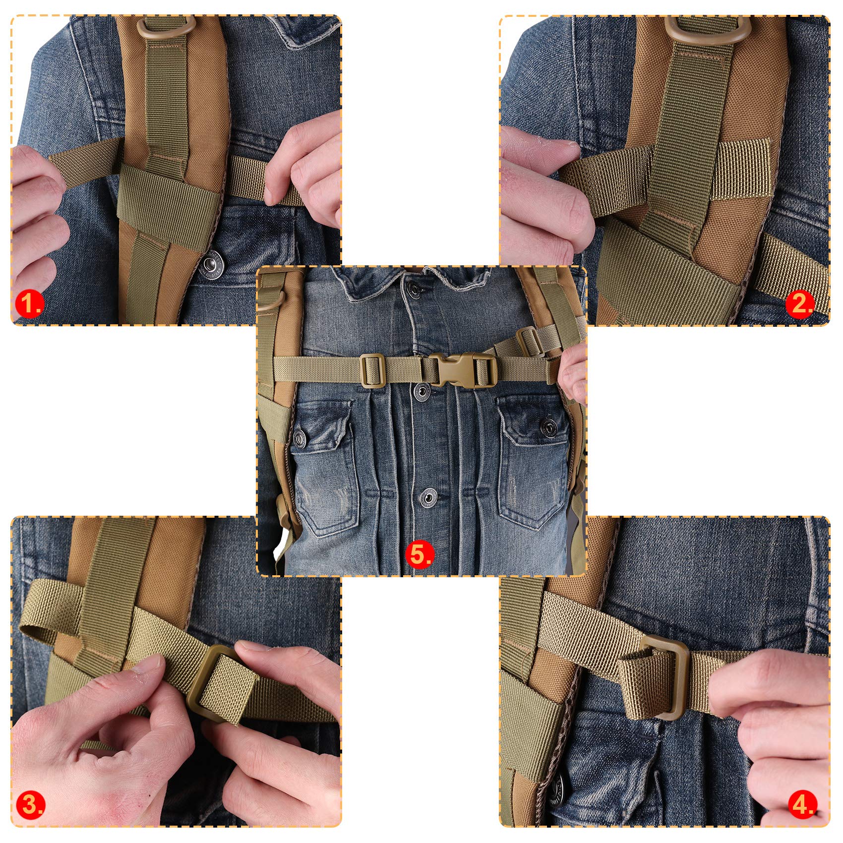 Snapklik.com : MAGARROW Backpack Chest Strap Adjustable Sternum Strap ...
