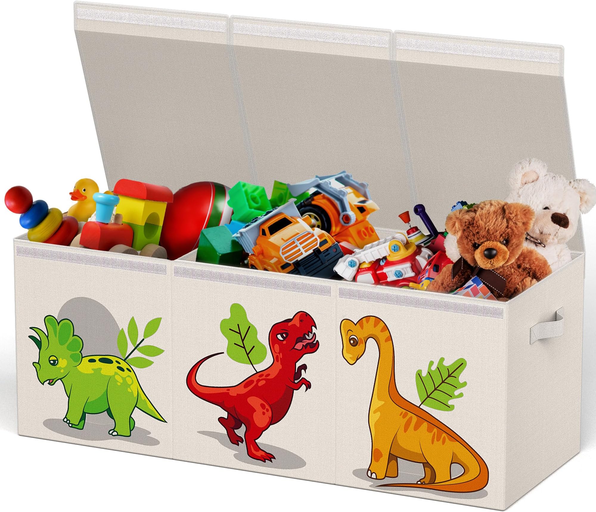 Amazon.com: Wisdom Star Large Toy Chest,Removable Divider Toy Storage ...
