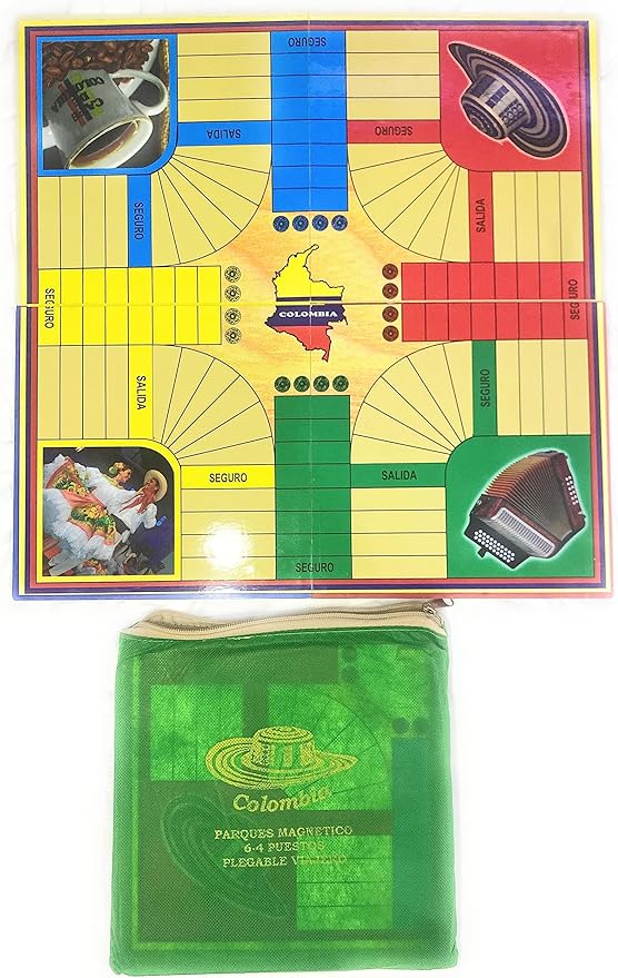 Amazon.com: TABLERO DE PARQUES Colombiano plegable de 2 lados magnetico ...