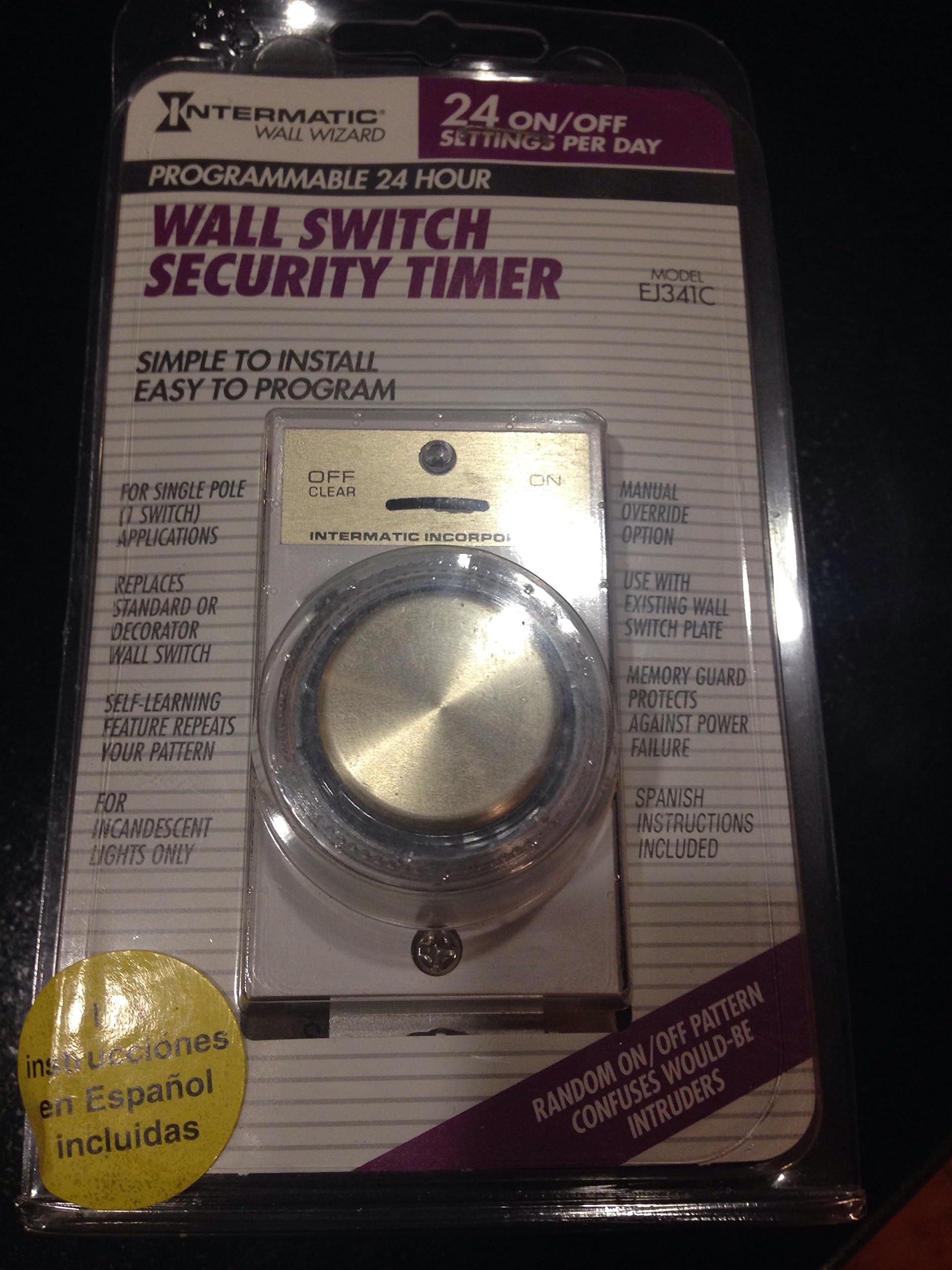 Intermatic EJ351C 120 Volt 24-Hour Programmable Mechanical Security ...