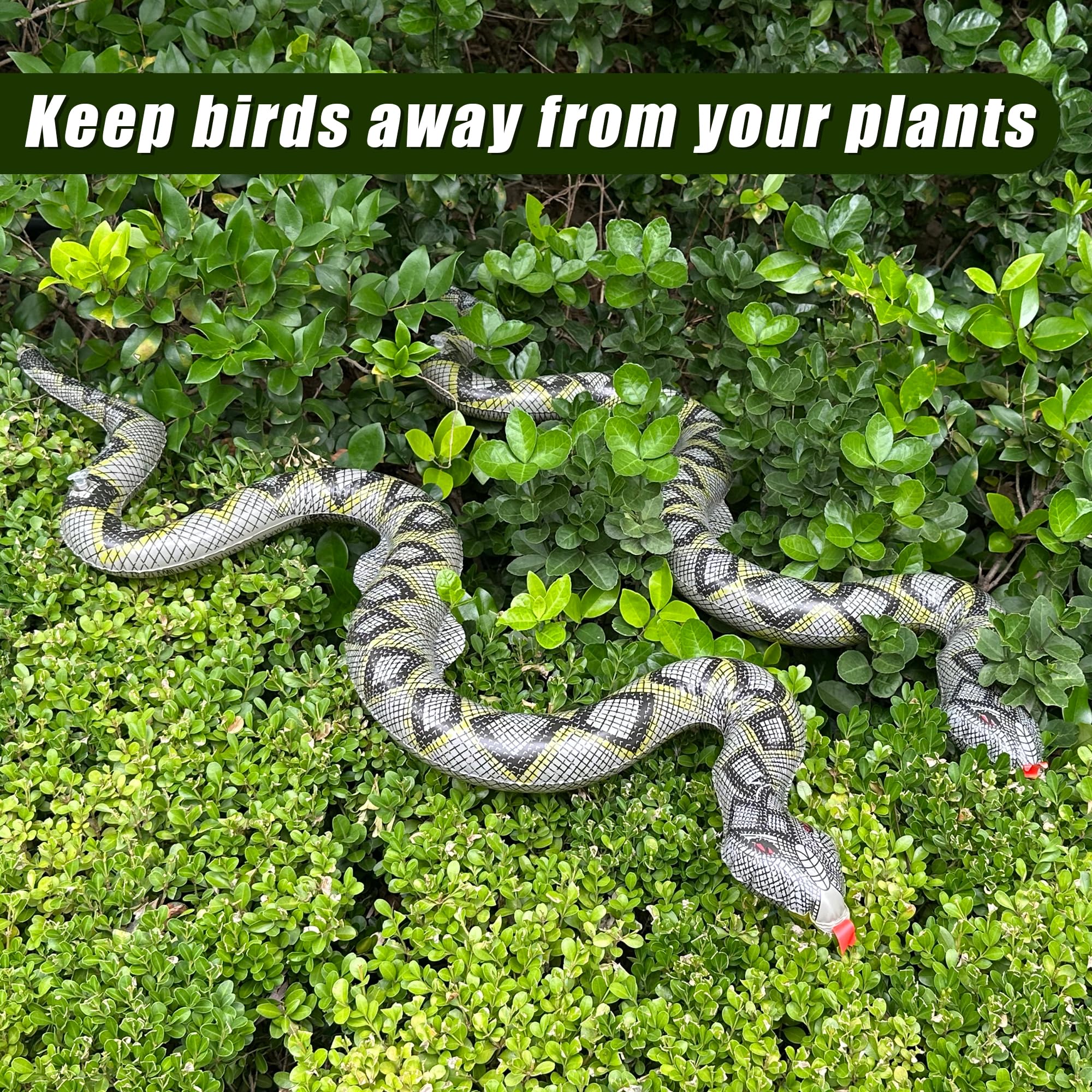 Snapklik.com : Inflatable Snake,3 Pack Fake Snakes 37.4 Inch Large ...