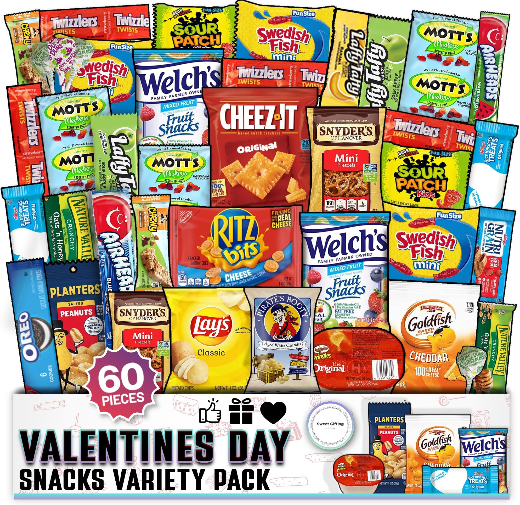 Amazon.com: Foxy Fane 60 count Ultimate Holiday Gift Snack Box - Care ...