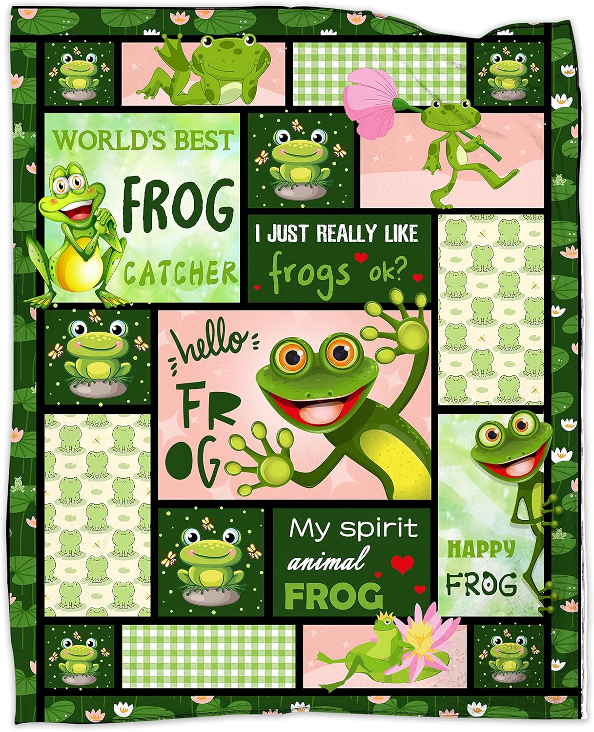 Amazon.com: Frog Gifts for Women, Frog Blanket 50''x60'', Birthday ...
