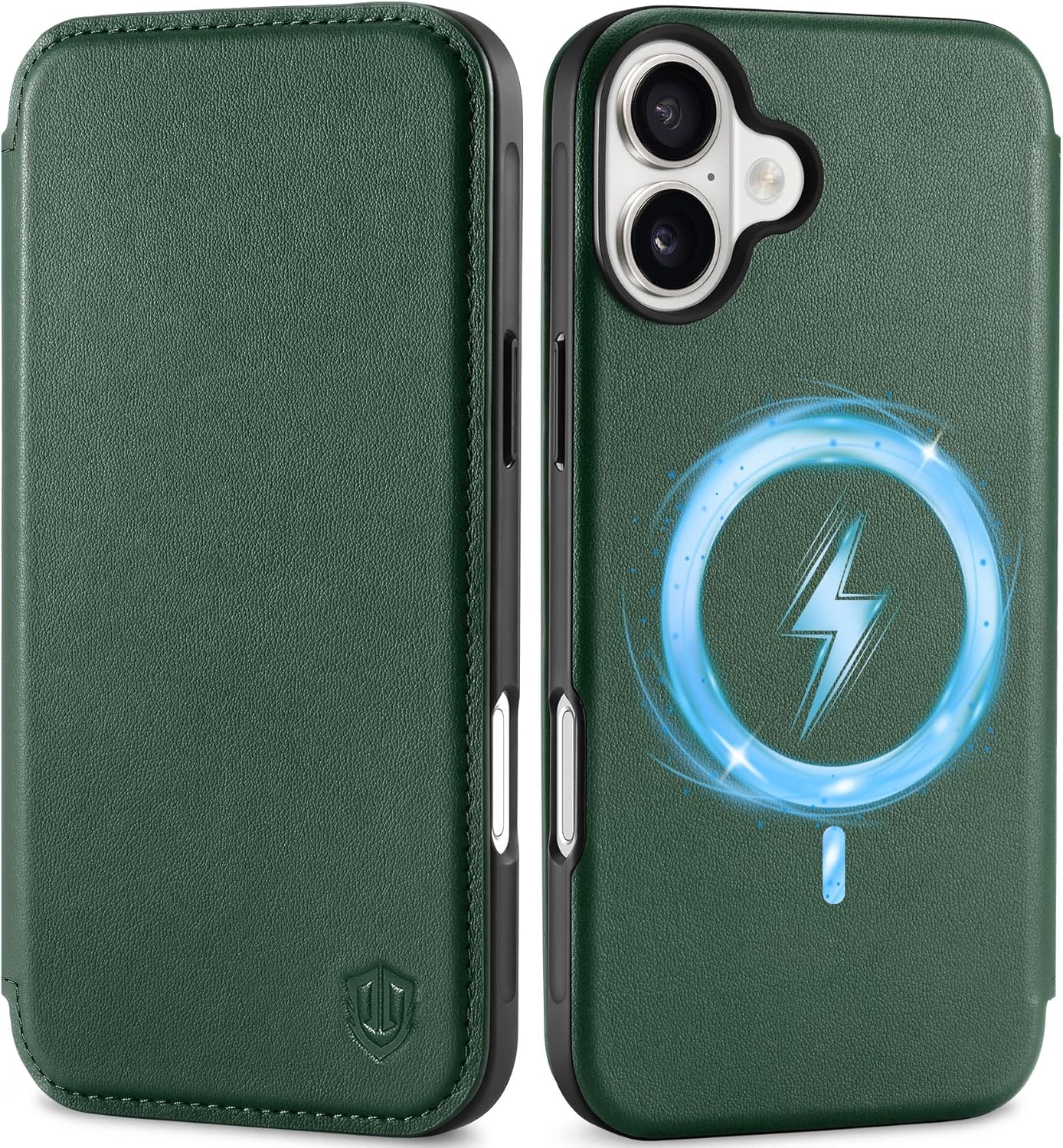 Amazon.com: SHIELDON Wallet Case for iPhone 16 Plus, Genuine Leather ...