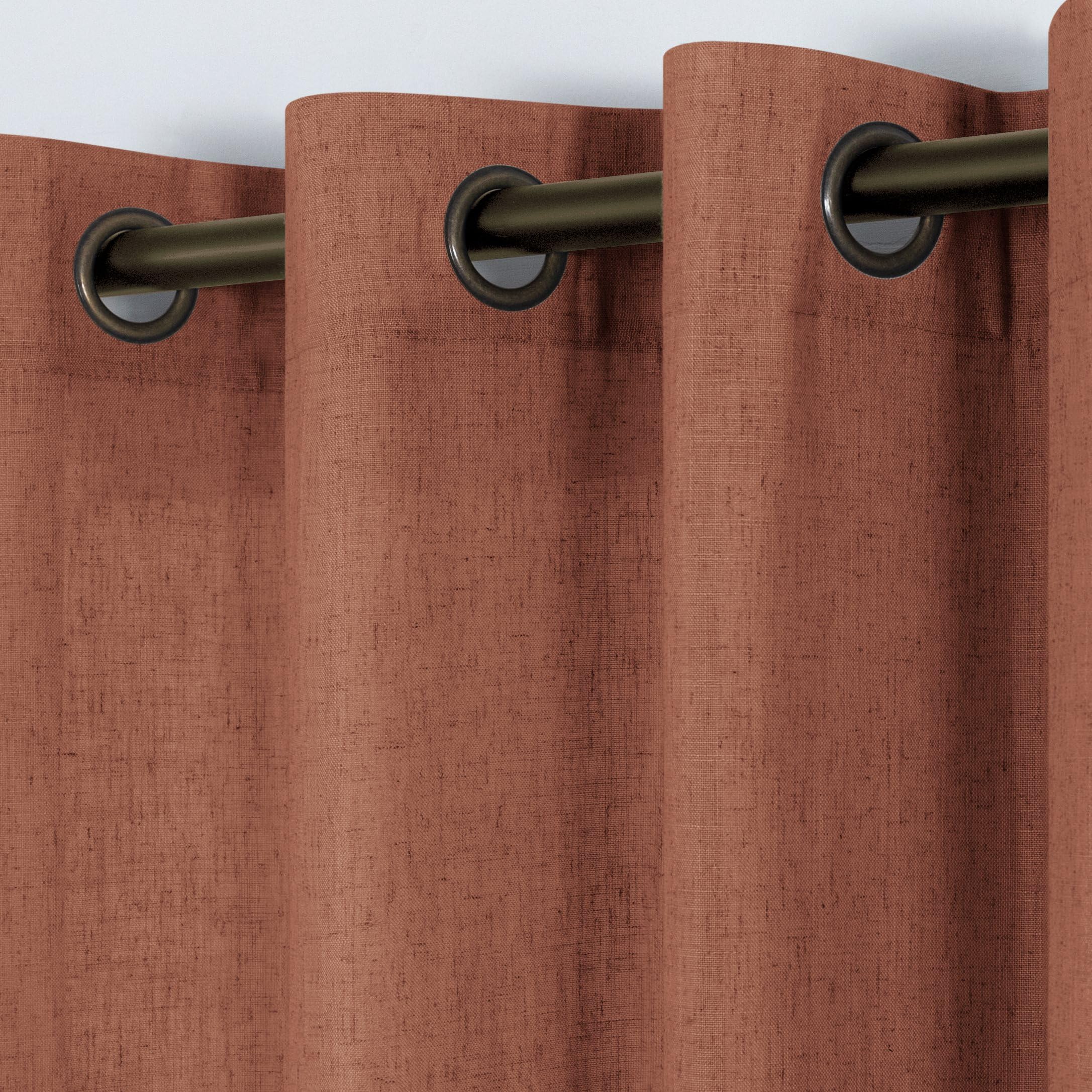 Amazon.com: Terracotta Rust Colored Curtains for Living Room,Bronze ...
