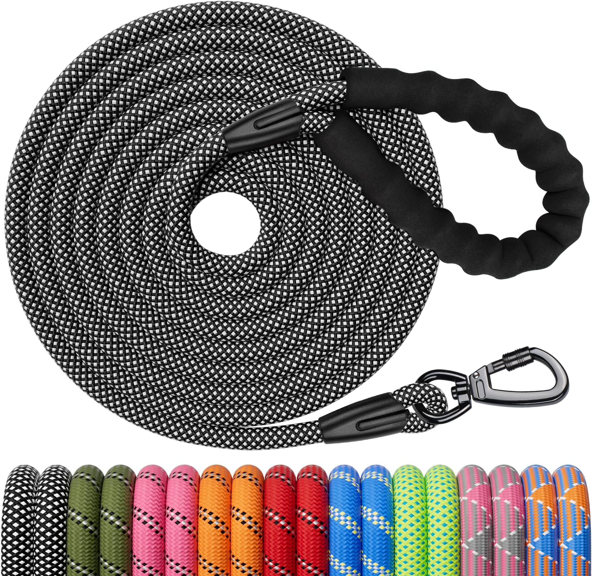 X XBEN Training Leads for Dogs, 30M/98FT Strong Rope Long line Dog Lead ...