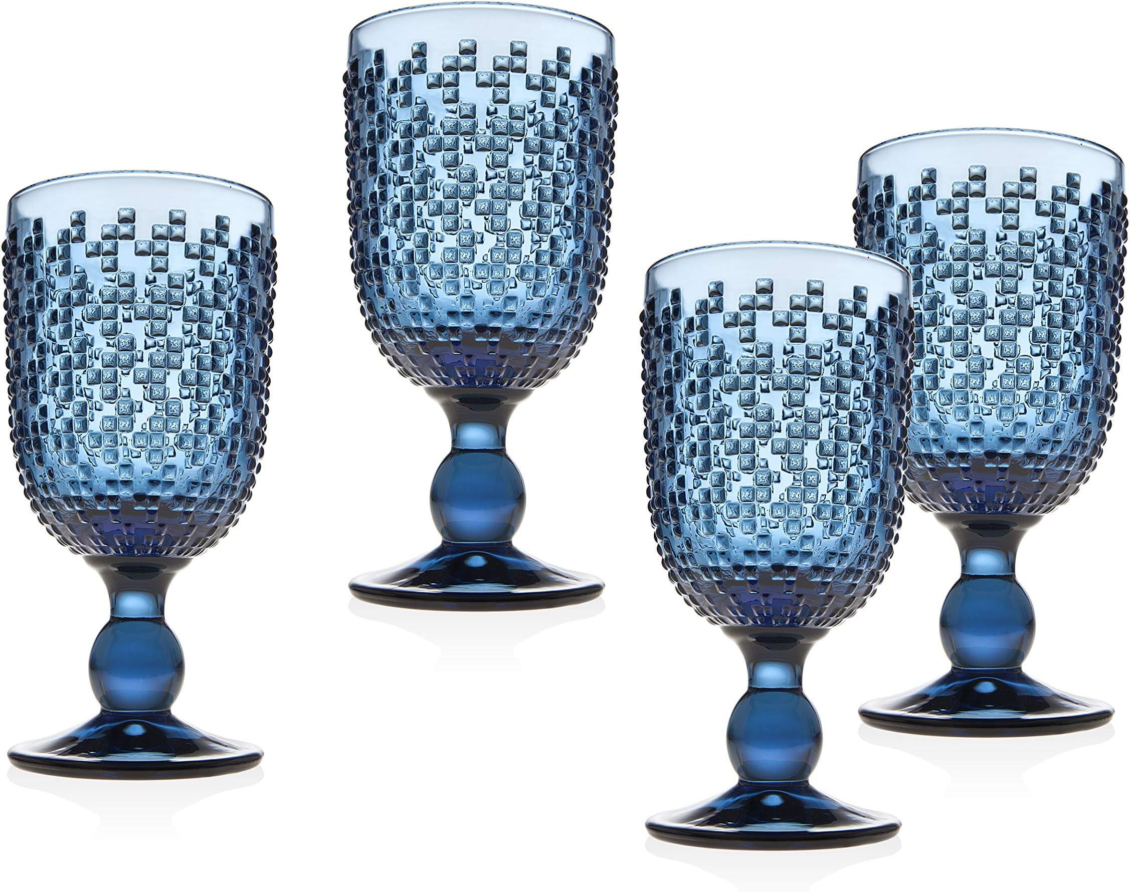 Amazon.com: Godinger Goblet Glasses, Beverage Glass Cup, Wine Glasses ...