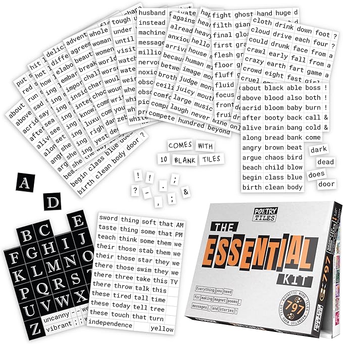 Amazon.com: The Essential Kit of Word Magnets - Everything Needed for ...