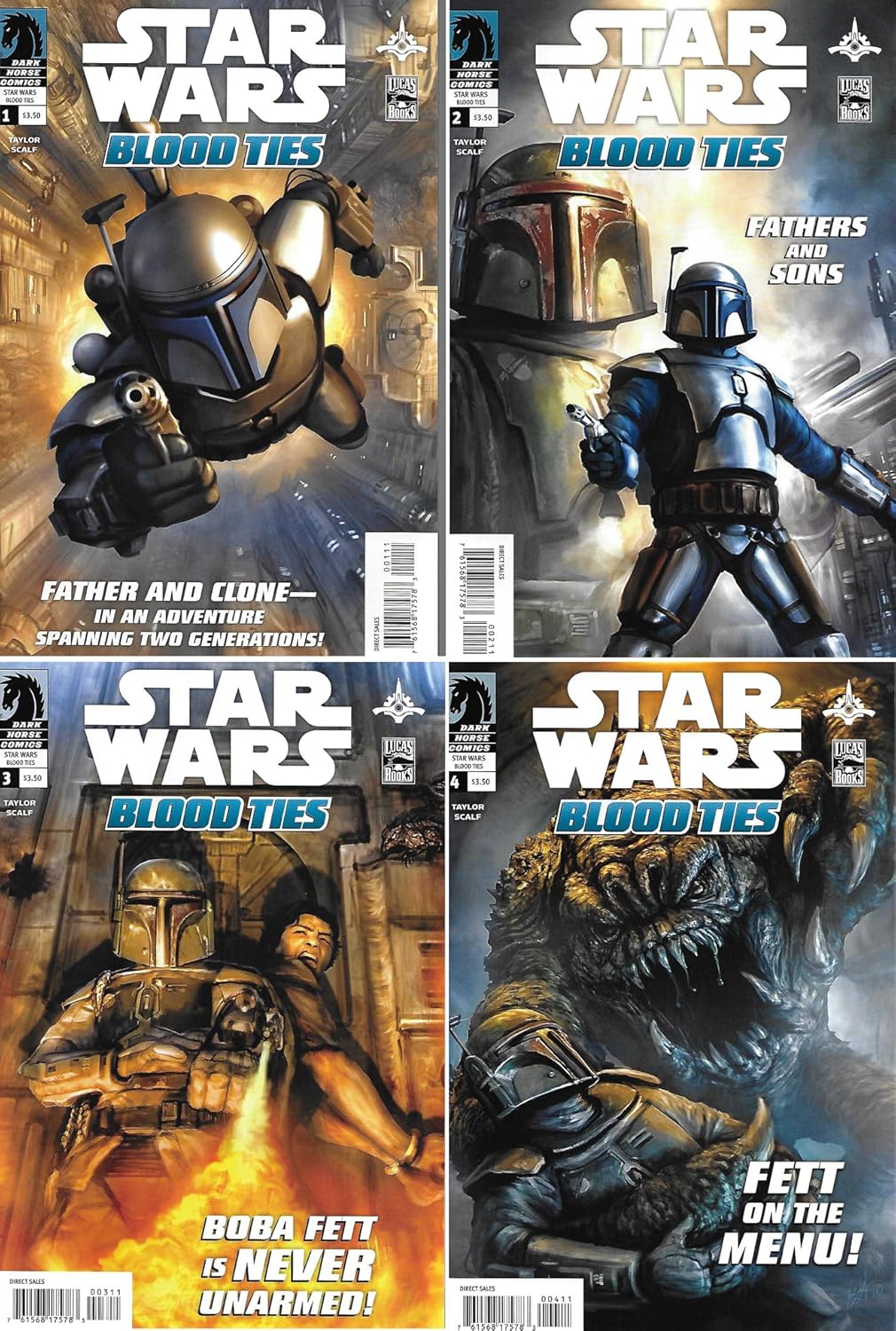 Amazon.com: Star Wars - Blood Ties - Fett #1-4 Complete Limited Series ...