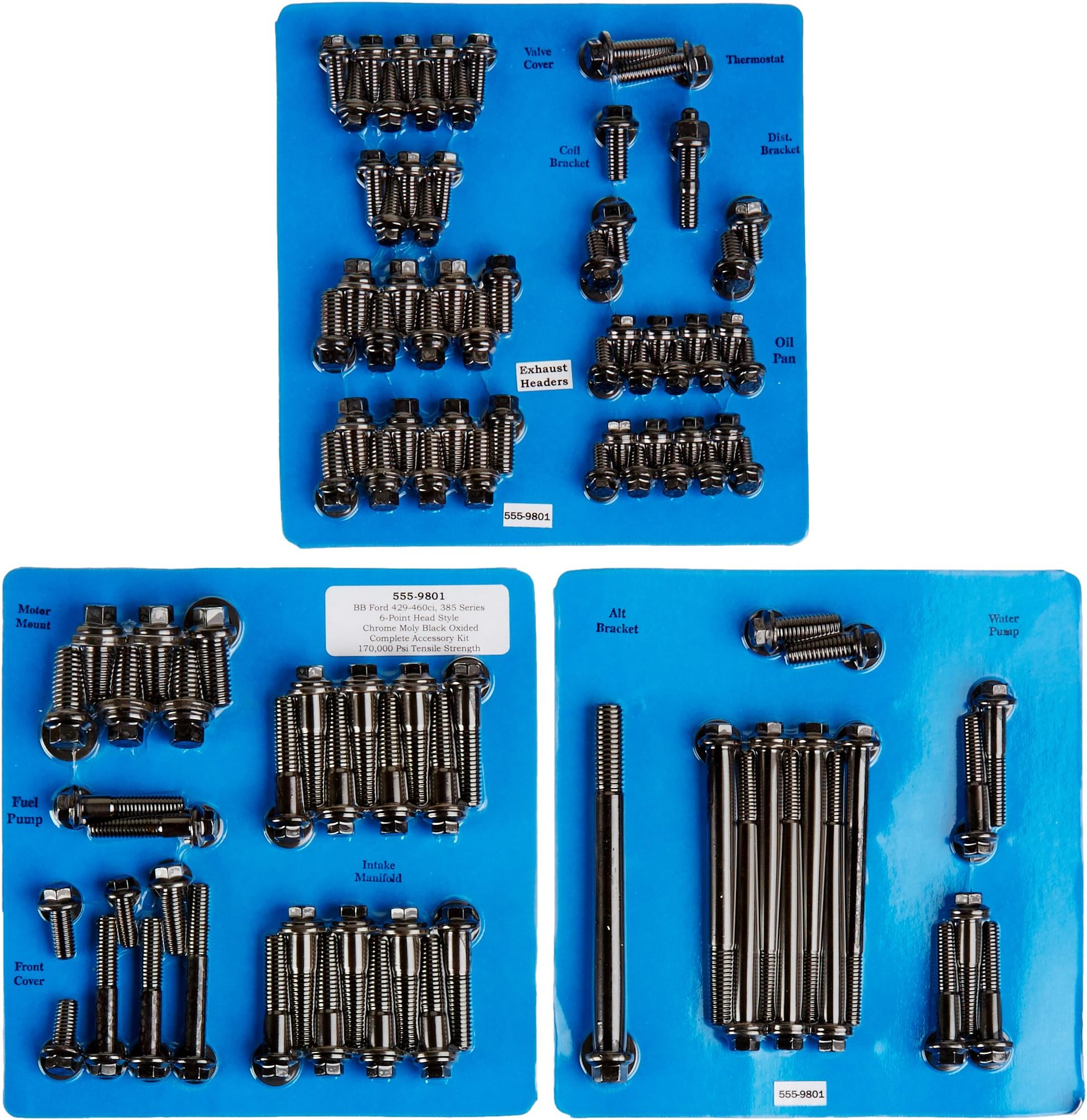 Amazon.com: ARP 555-9801 6-Point Complete Engine Fastener Kit for Big ...