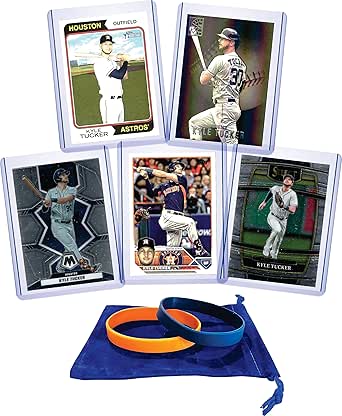 Amazon.com: Kyle Tucker (5) Assorted Baseball Cards Gift Pack - Houston ...
