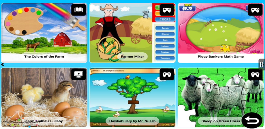 Farm Animals Digital Activity Pack: Games, Videos, Books, Photos ...