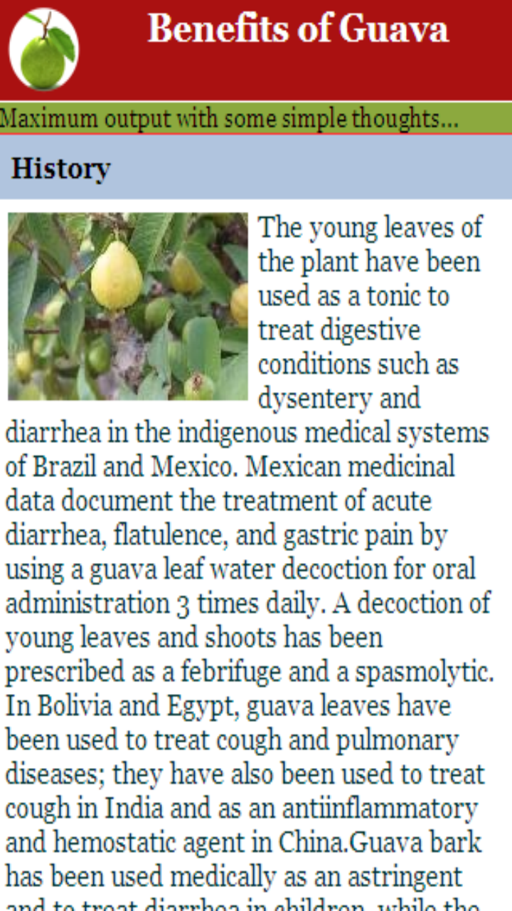 Benefits of Guava - App on Amazon Appstore