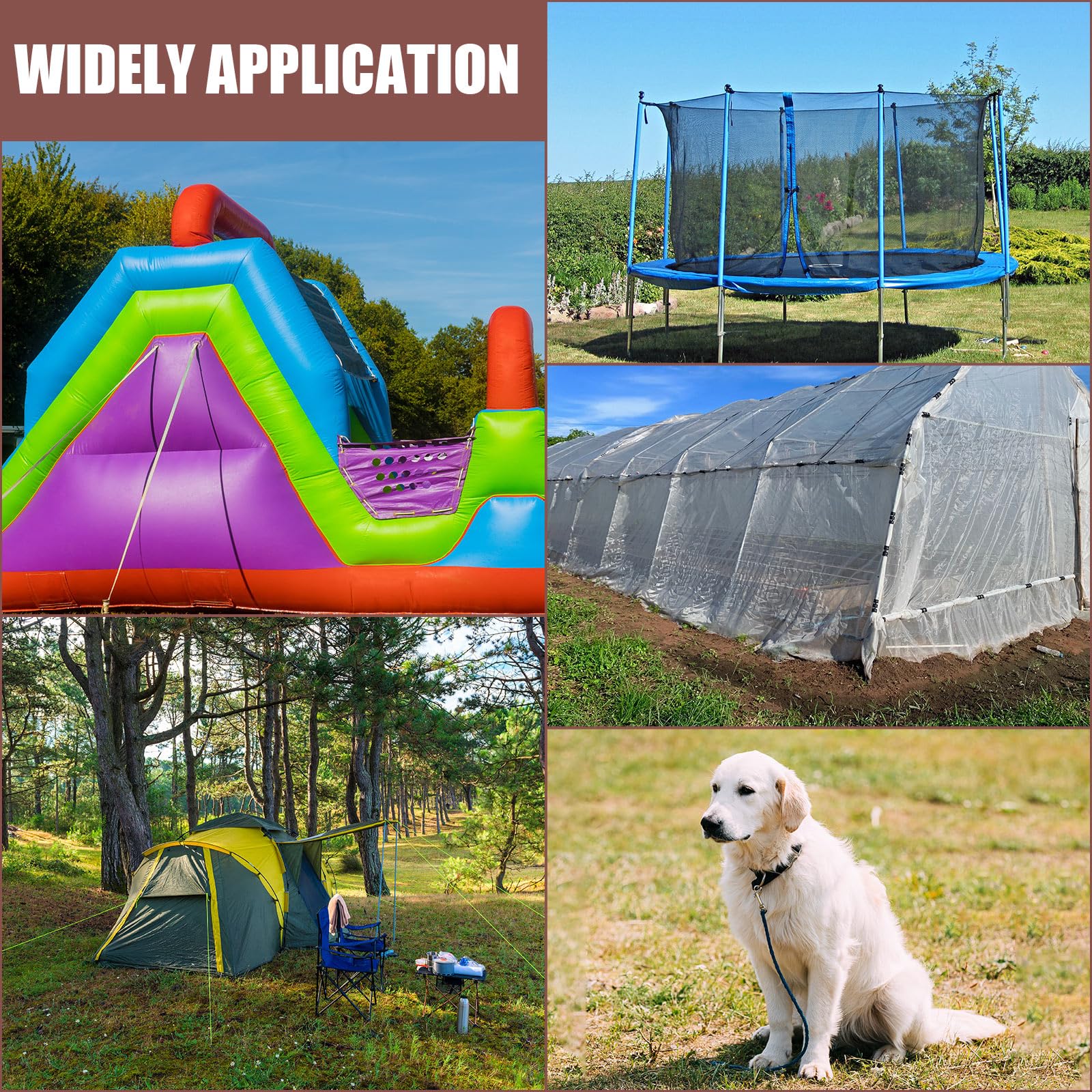 Snapklik.com : Lasnten 6 Pcs 30 Inch Heavy Duty Ground Anchor Spiral ...