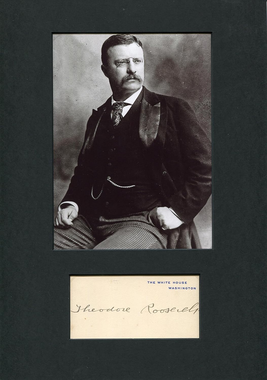 Amazon.com: 26th US PRESIDENT Theodore Roosevelt autograph, signed ...