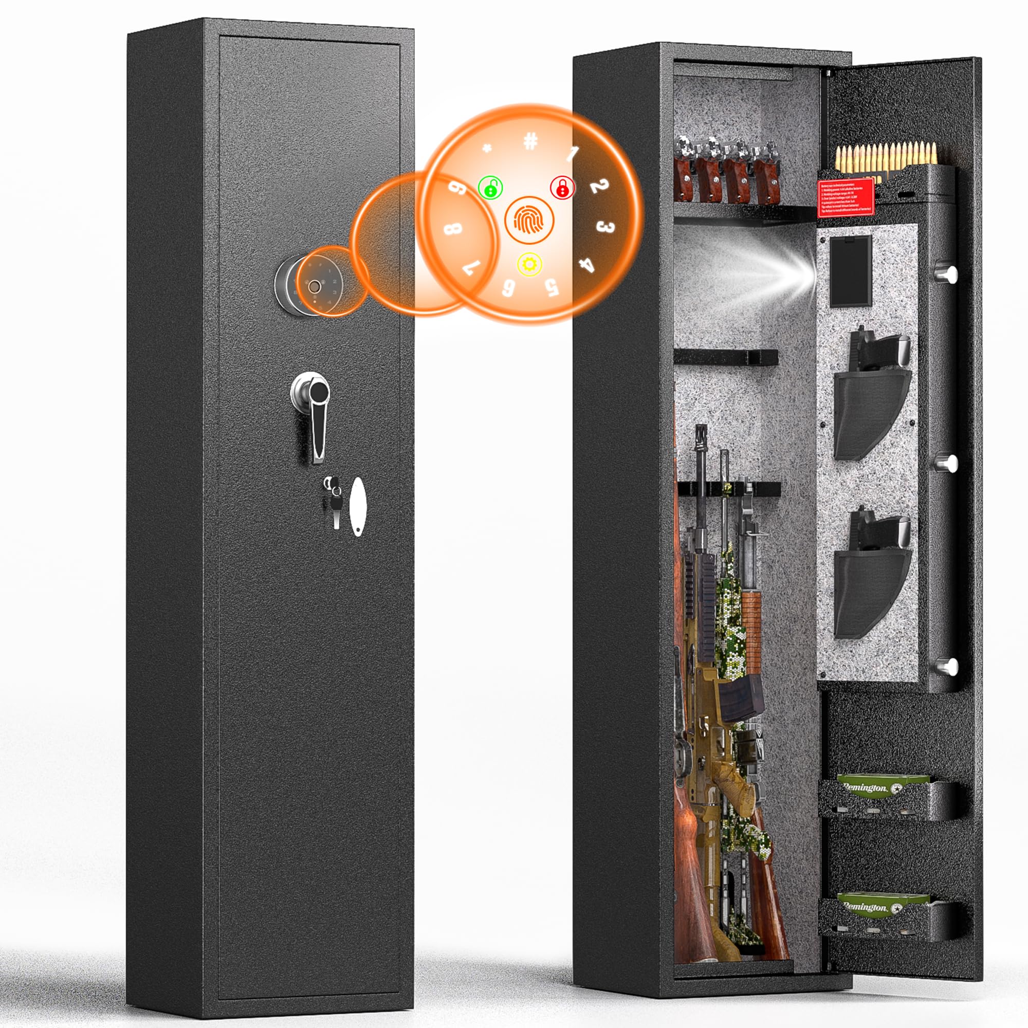 Amazon.com: Superday 3-5 Rifle Gun Safe, Quick Access Large Gun Safe ...