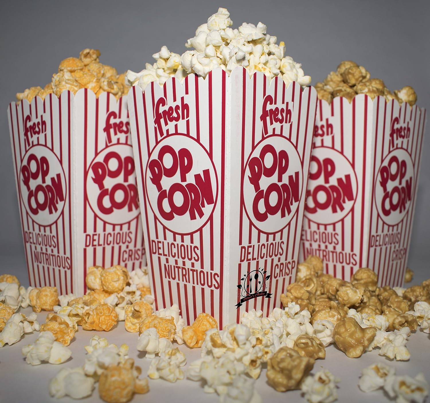 Amazon.com: Diner's Choice Gourmet Concession Scoopable Popcorn Boxes ...