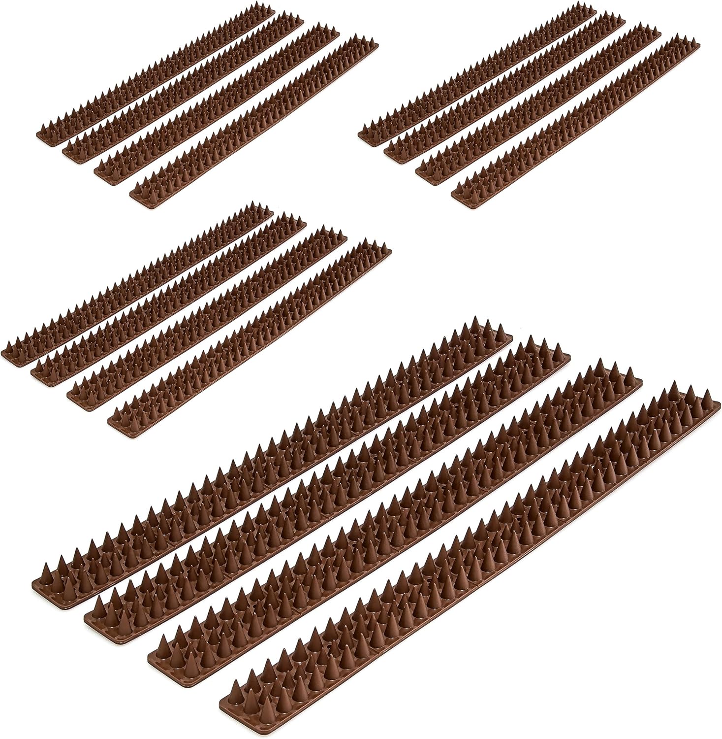 Relaxdays 20 x Bird Spike Panels, each 49 cm, for Fences, Walls ...