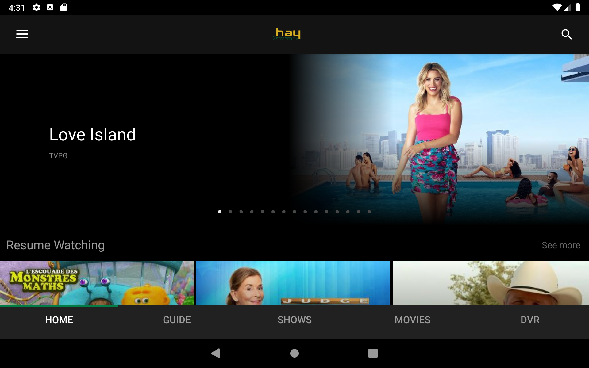 Hay Xstream TV - App on Amazon Appstore
