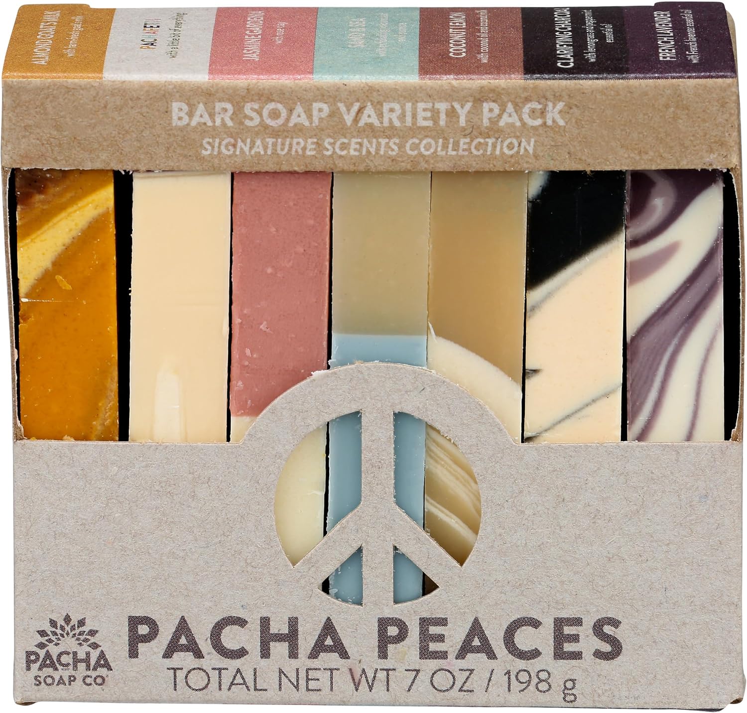 Amazon.com: PACHA SOAP Pacha Peaces Bar Soap Variety Pack, 7 OZ ...