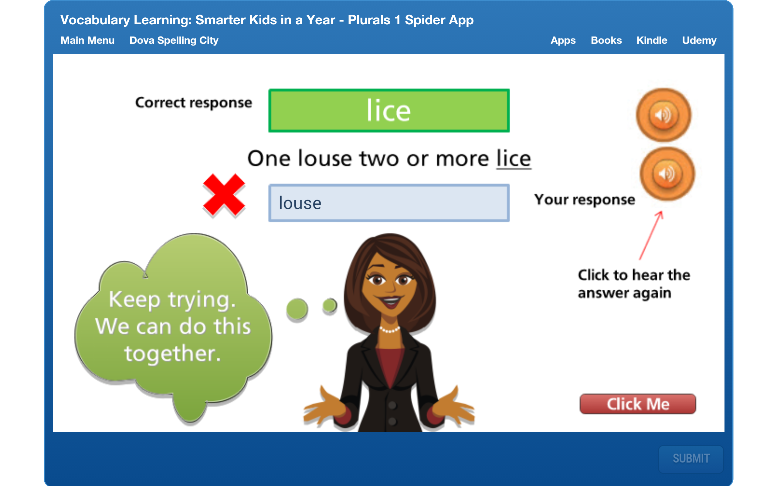 Plurals 1 - Vocabulary Learning: Smarter Kids in a Year Spider App with ...