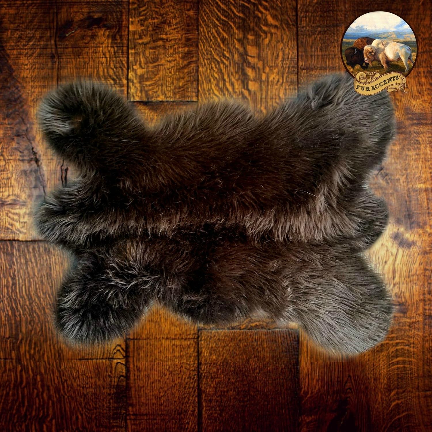 Amazon.com: Faux Sheepskin Area Throw Rug Shaggy Shag Mini Mountain ...