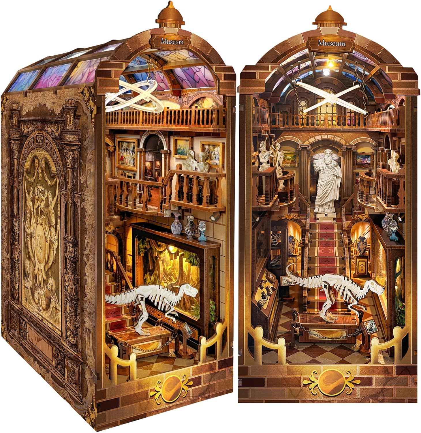 Amazon.com: Quanquer DIY Book Nook Kit： DIY Dollhouse Booknook with LED ...