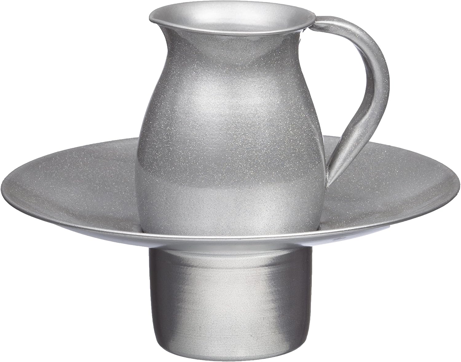 Amazon.com: Mayim Acharonim Set - Stainless Steel Silver Glitter ...