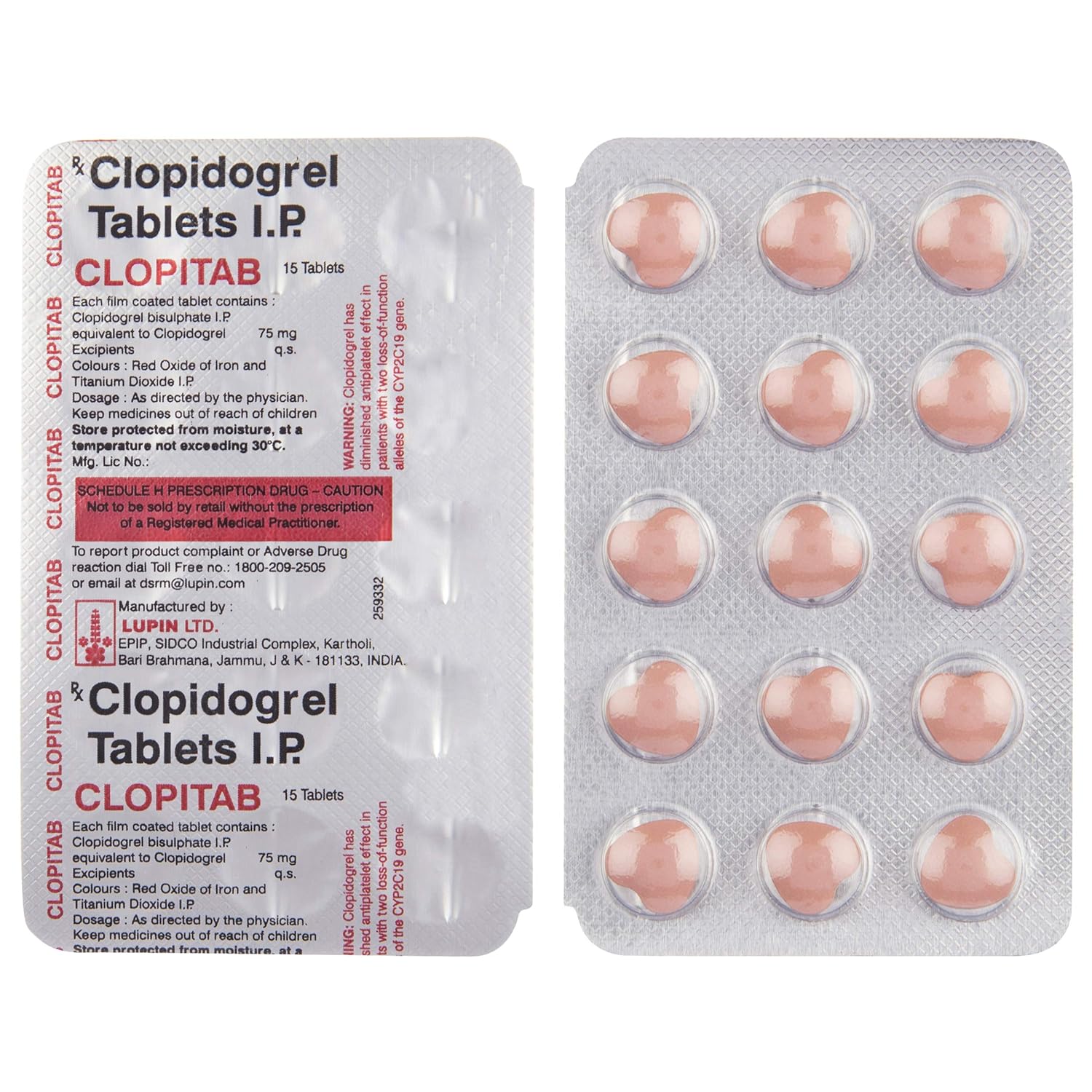 Clopitab 75 - Strip of 15 Tablets : Amazon.in: Health & Personal Care