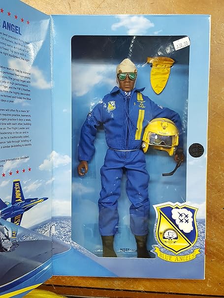 Amazon.com: GI Joe Blue Angel Pilot African American : Toys & Games