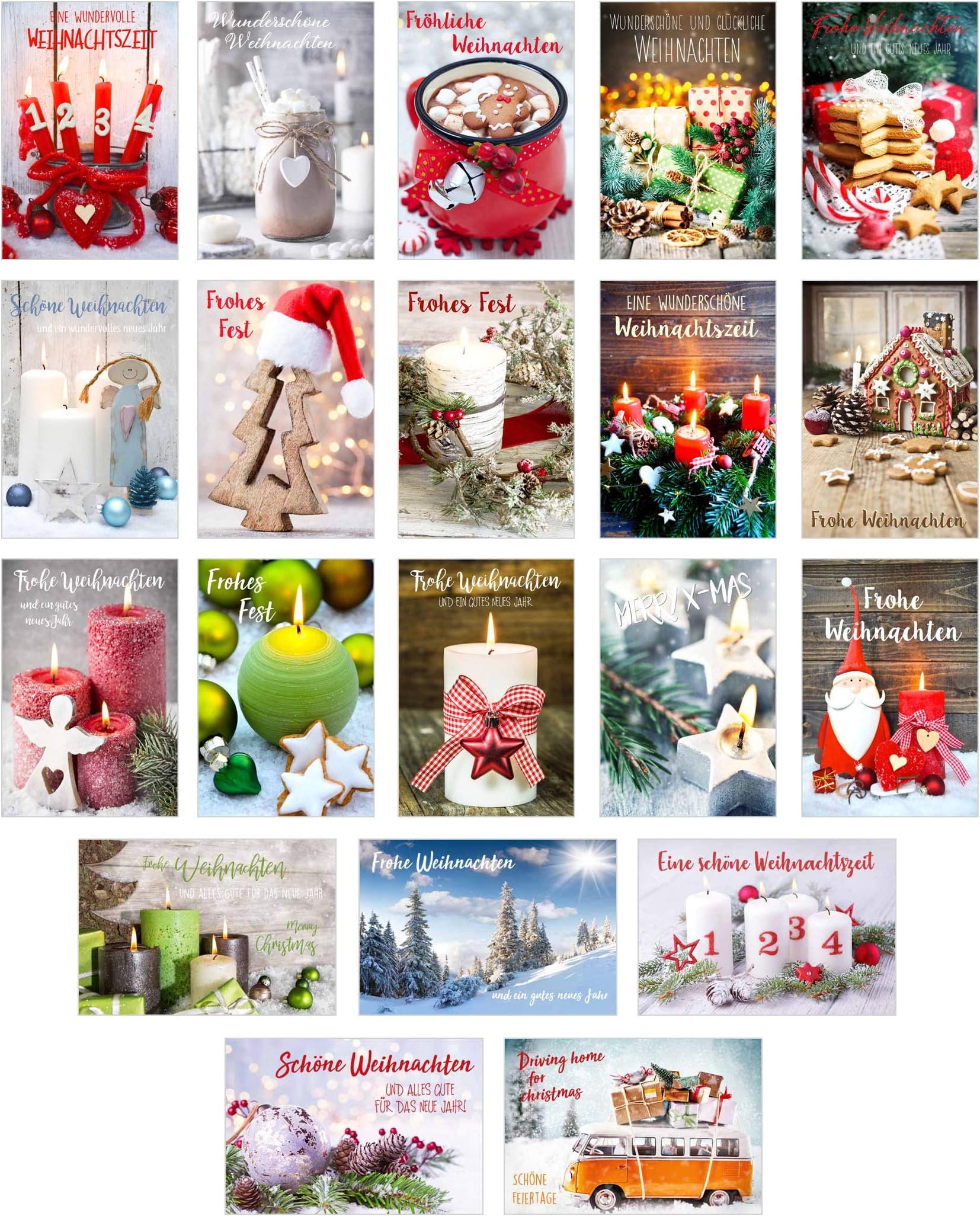Absolutely Yours Weihnachtskarten im 32er Pack. Jedes Multipack enthält ...